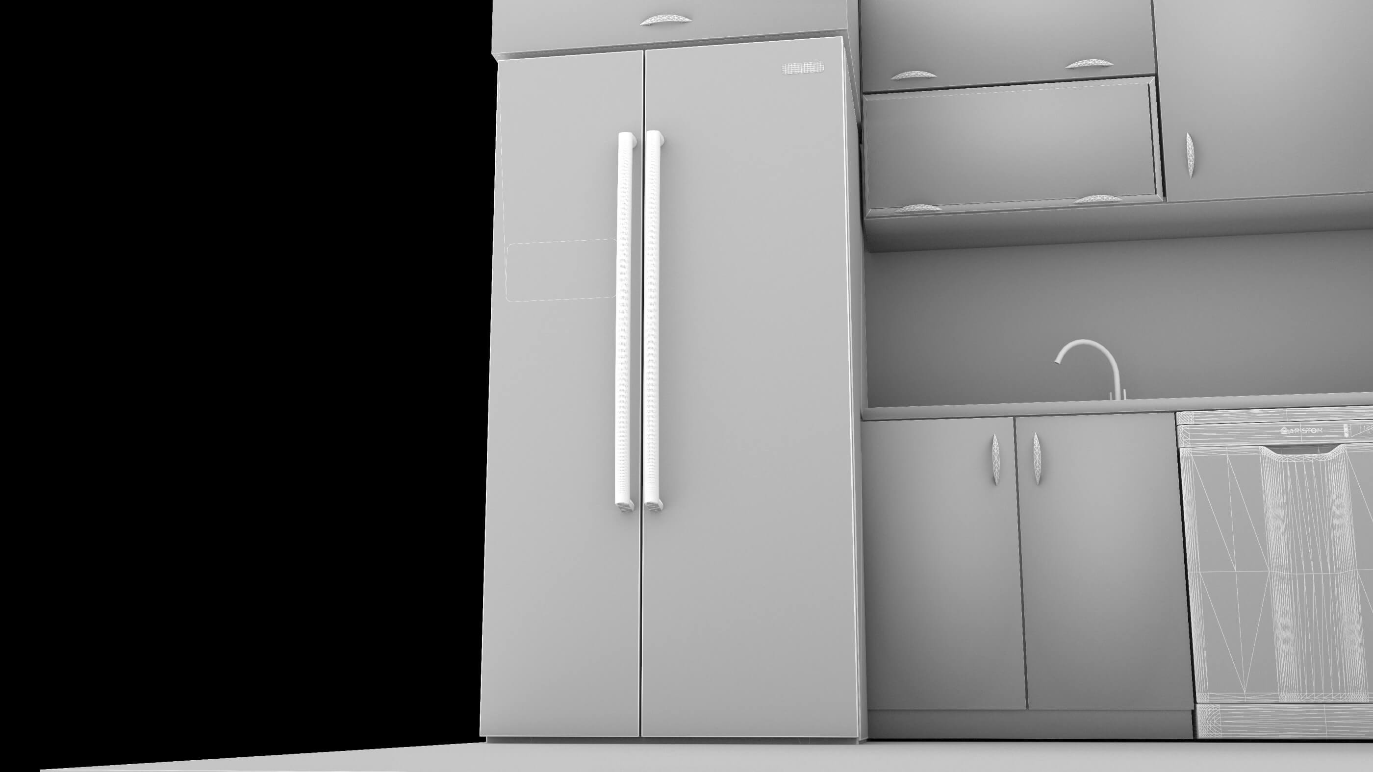 Modern Kitchen 4K - 3D Model by Pictorer