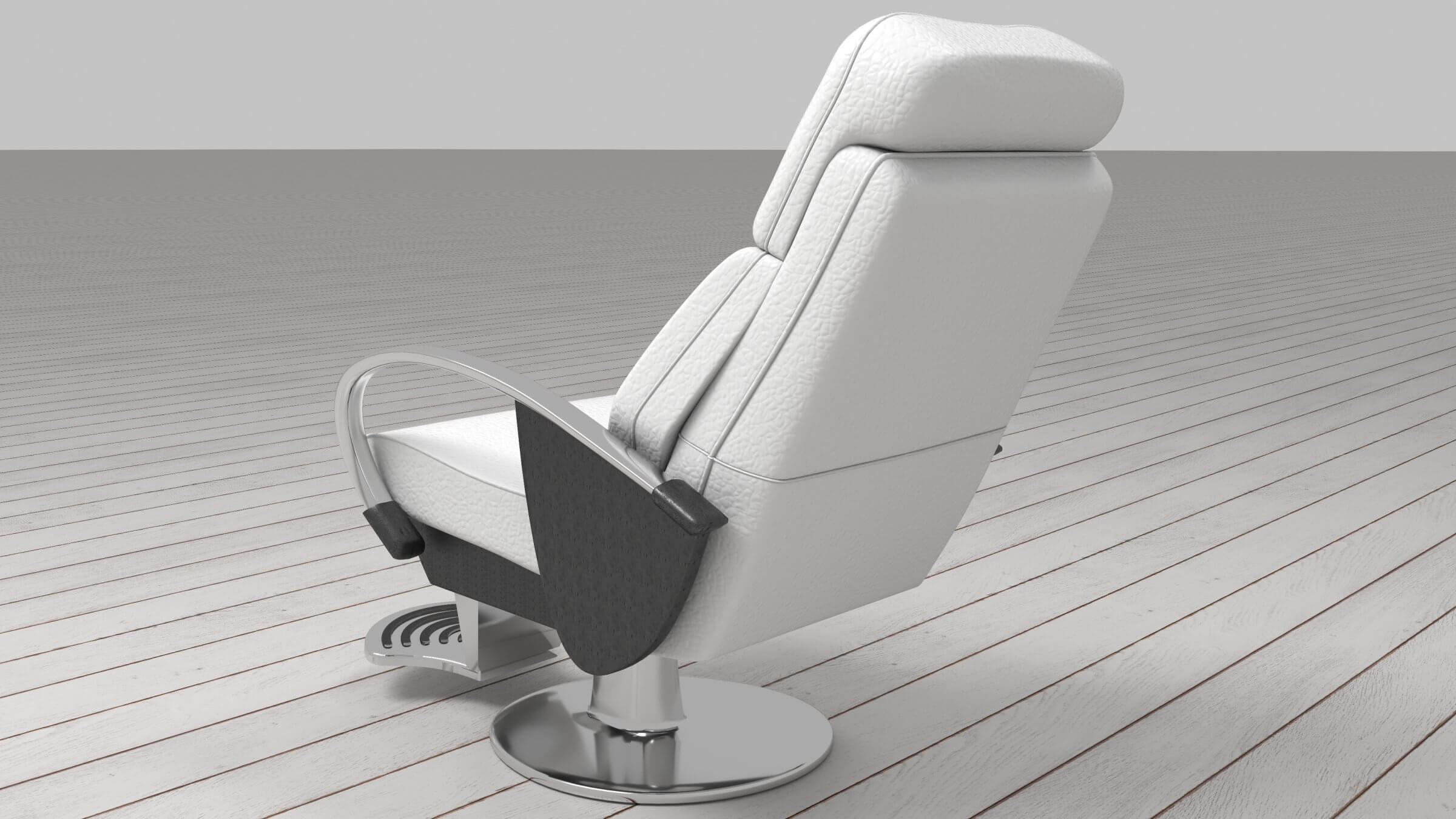 Leather Barber Chair 4K - 3D Model by Pictorer