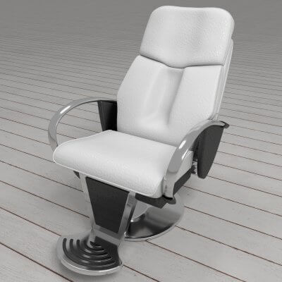 Leather Barber Chair 4K - 3D Model by Pictorer