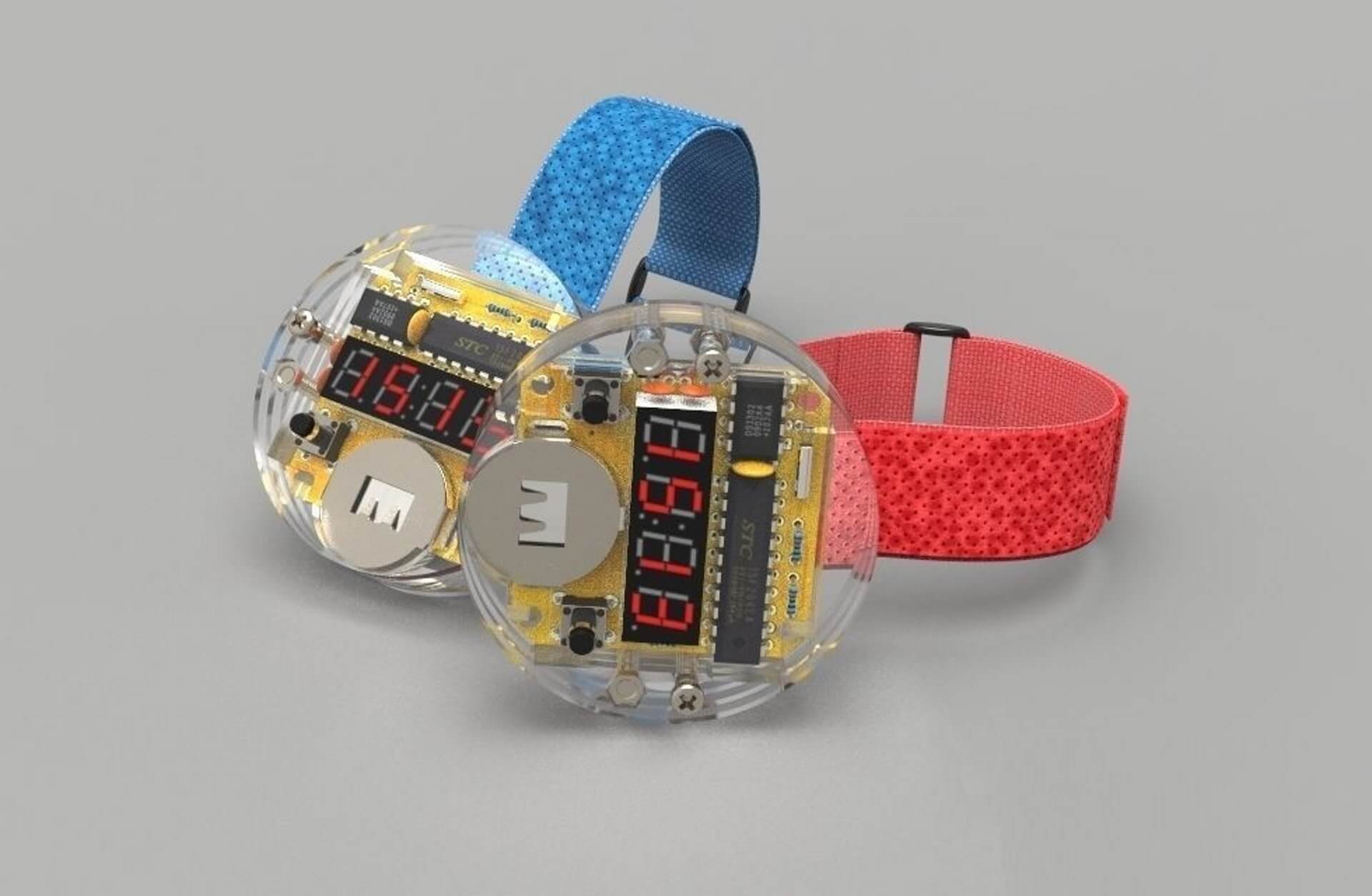 LED Wristwatch - 3D Model by Pictorer