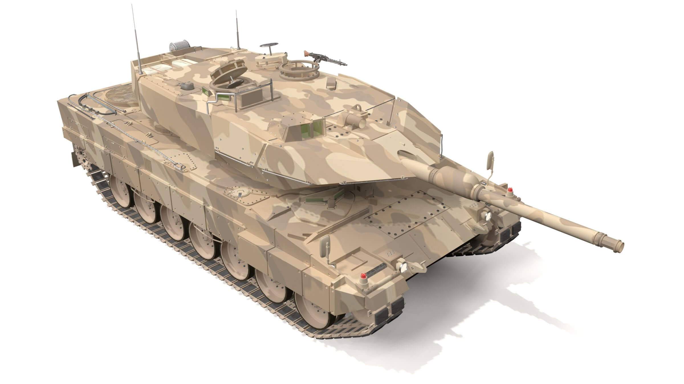 Leopard 2 Tank - 3D Model by Pictorer