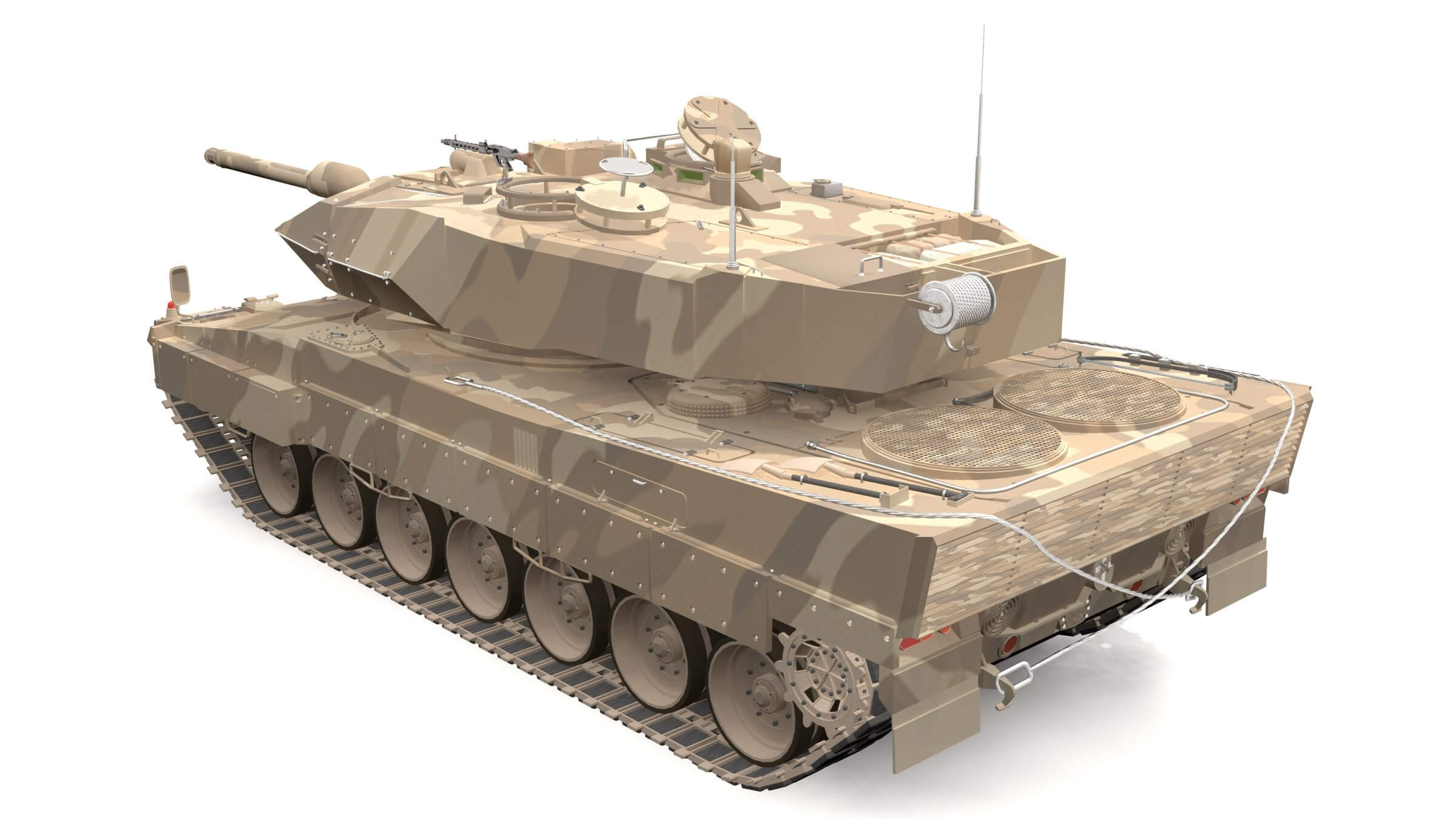 Leopard 2 Tank - 4K 3D Model by Pictorer