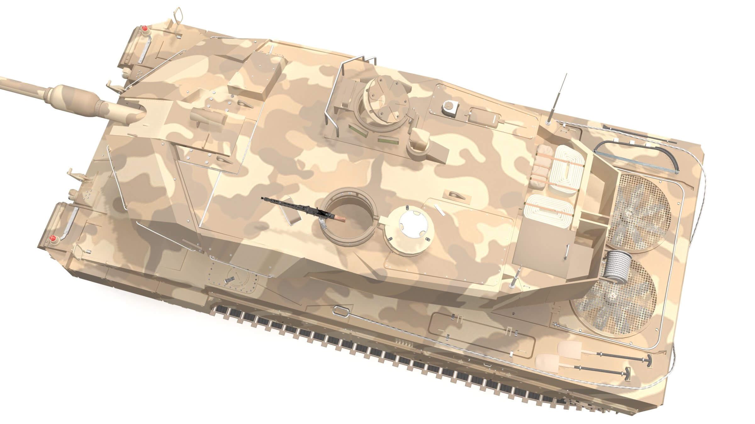 Leopard 2 Tank - 4K 3D Model by Pictorer