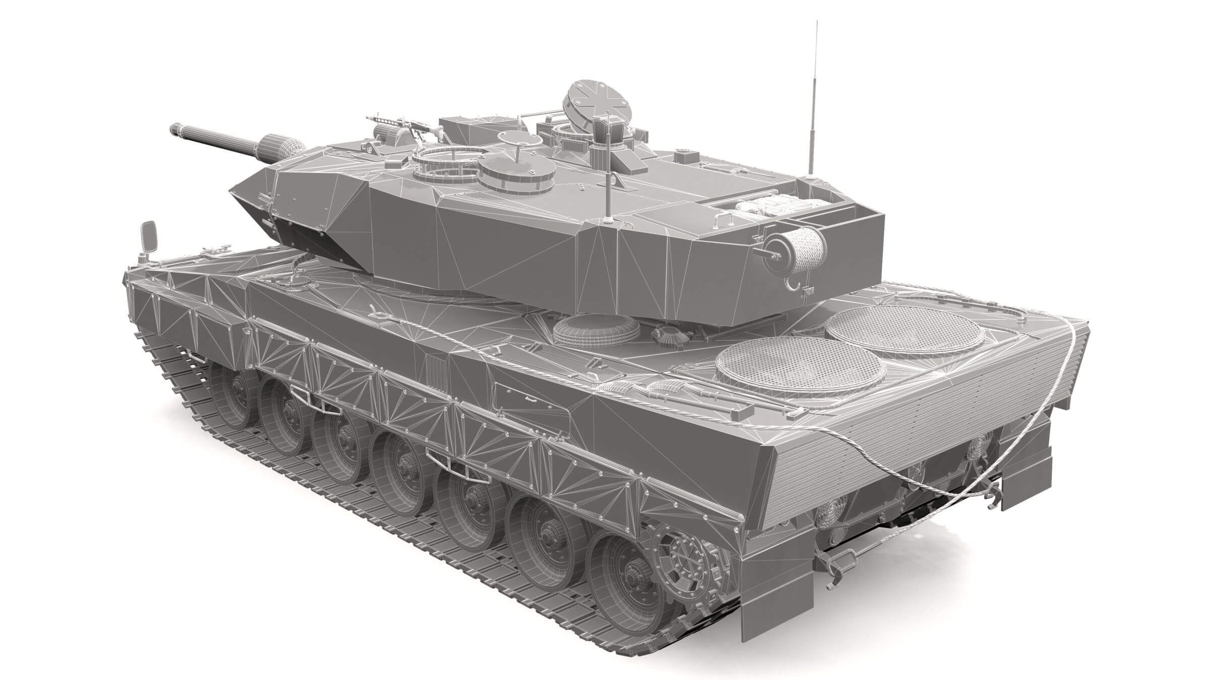 Leopard 2 Tank - 4K 3D Model by Pictorer