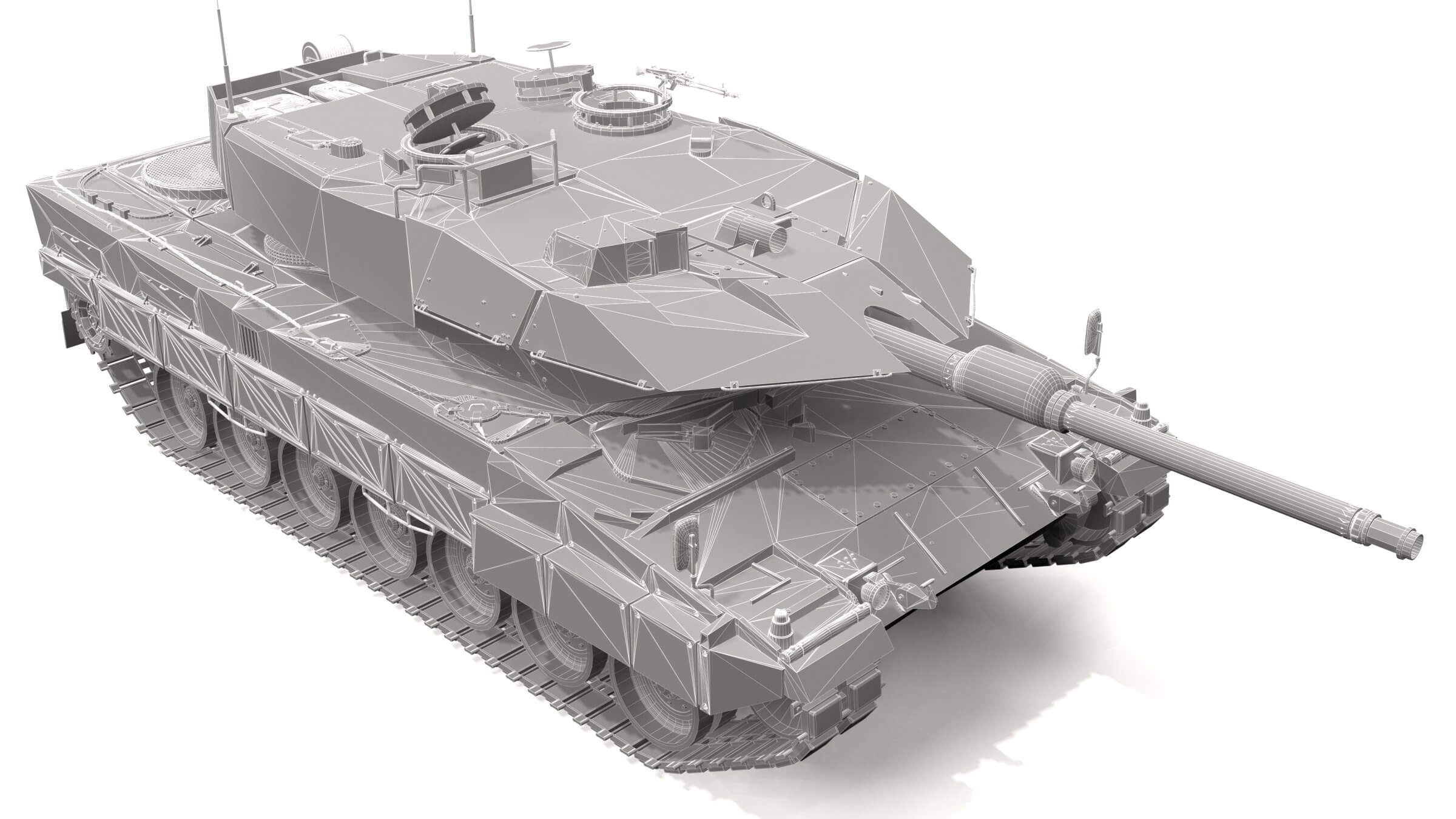 Leopard 2 Tank - 4K 3D Model by Pictorer