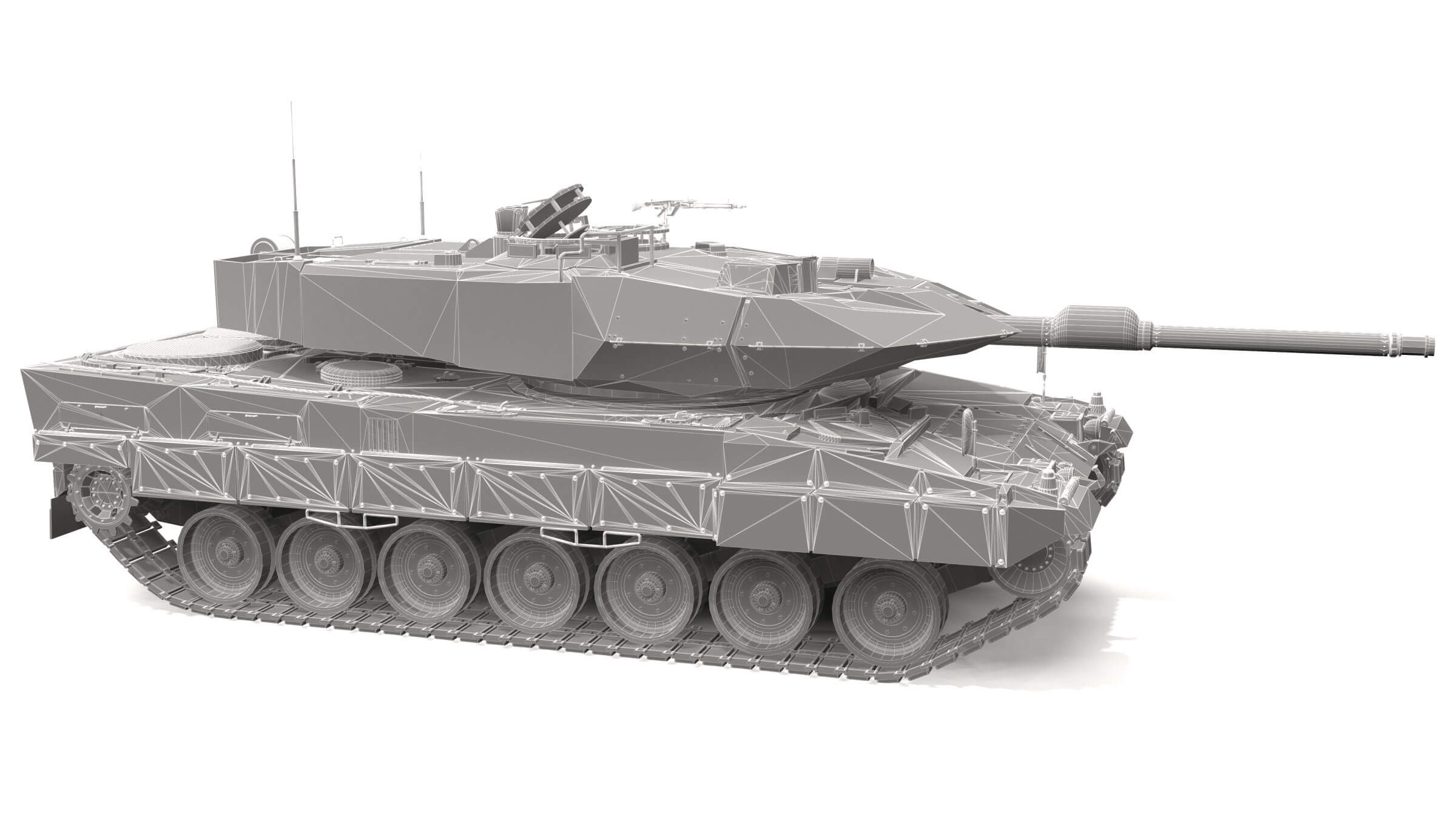 Leopard 2 Tank - 4K 3D Model by Pictorer