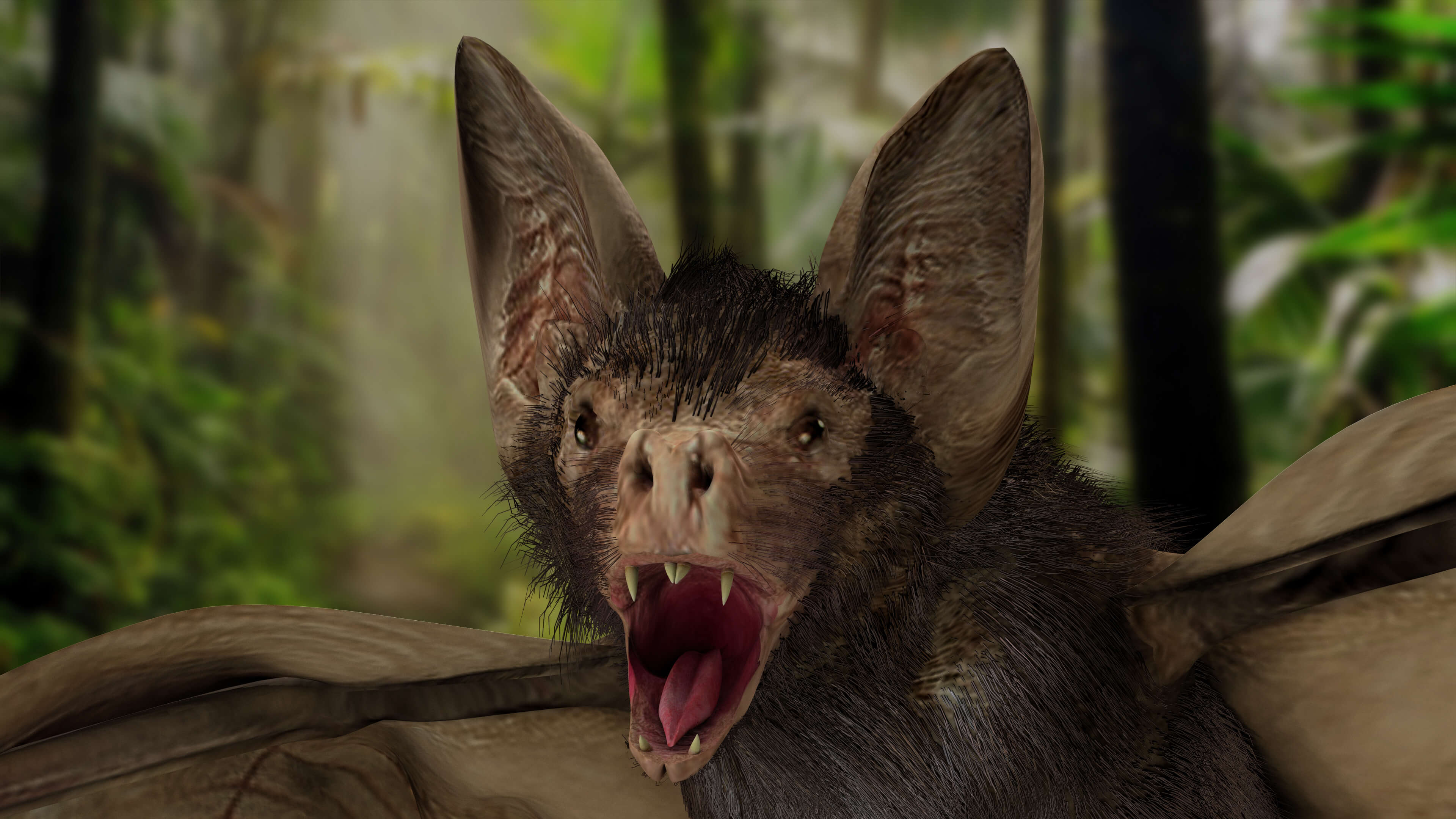 Little Brown Bat 8K - 3D Model by Pictorer