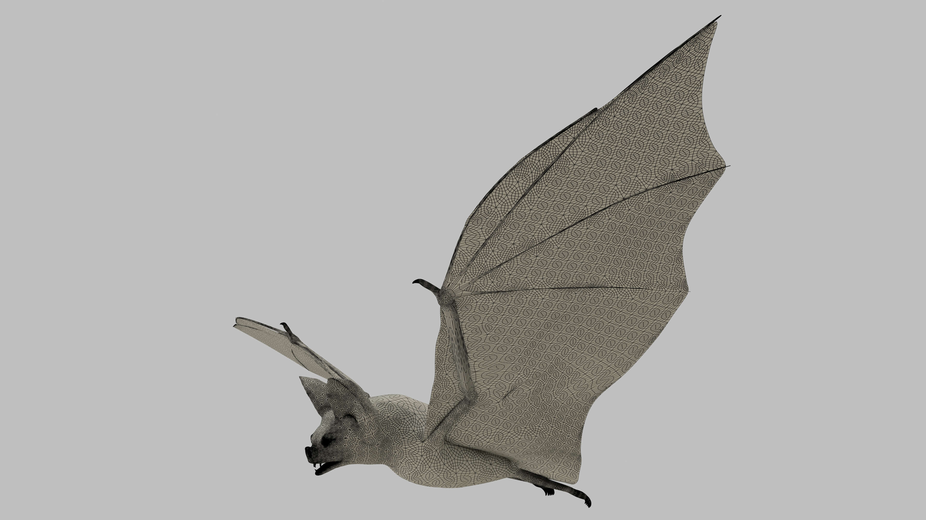 Little Brown Bat 8K - 3D Model by Pictorer