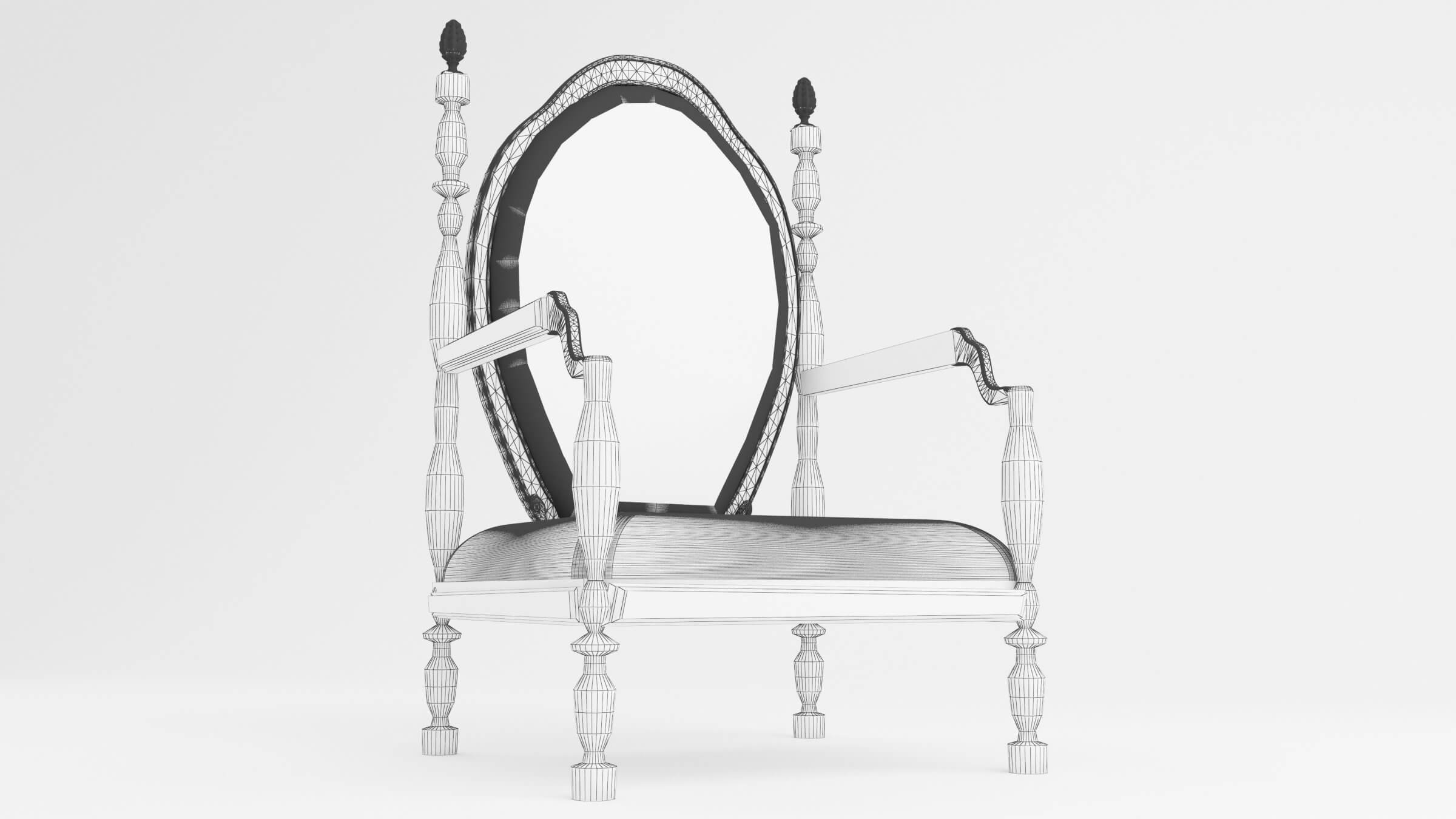 Luxury Chair 4K - 3D Model by Pictorer