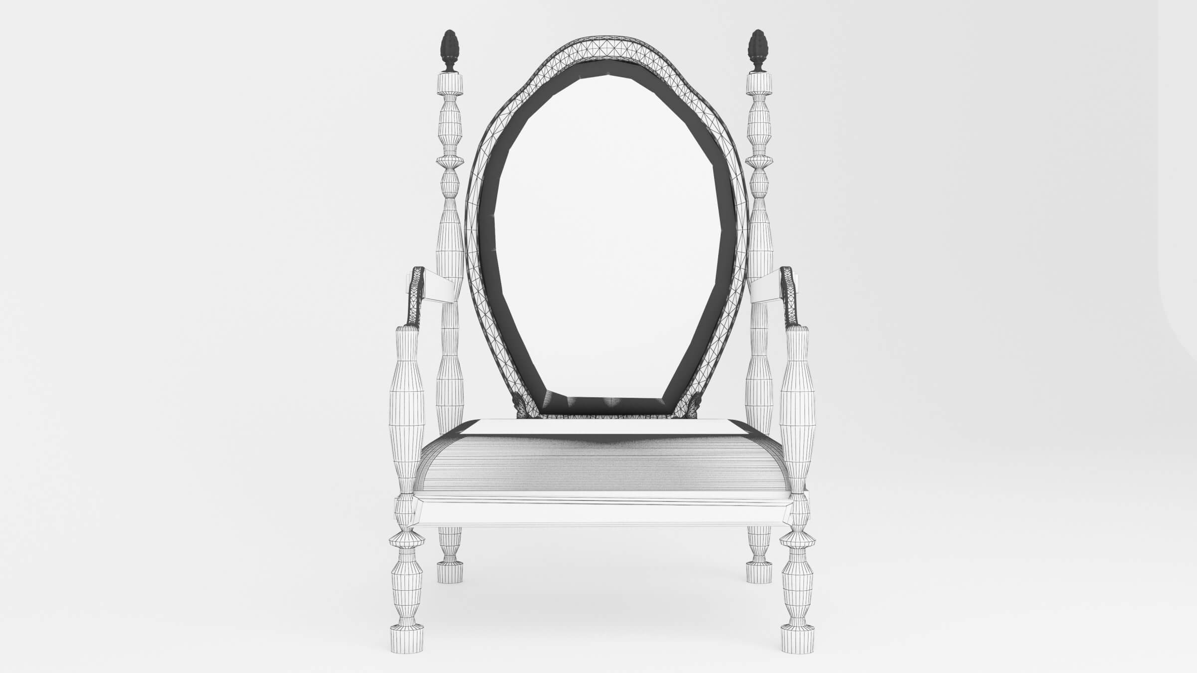 Luxury Chair 4K - 3D Model by Pictorer