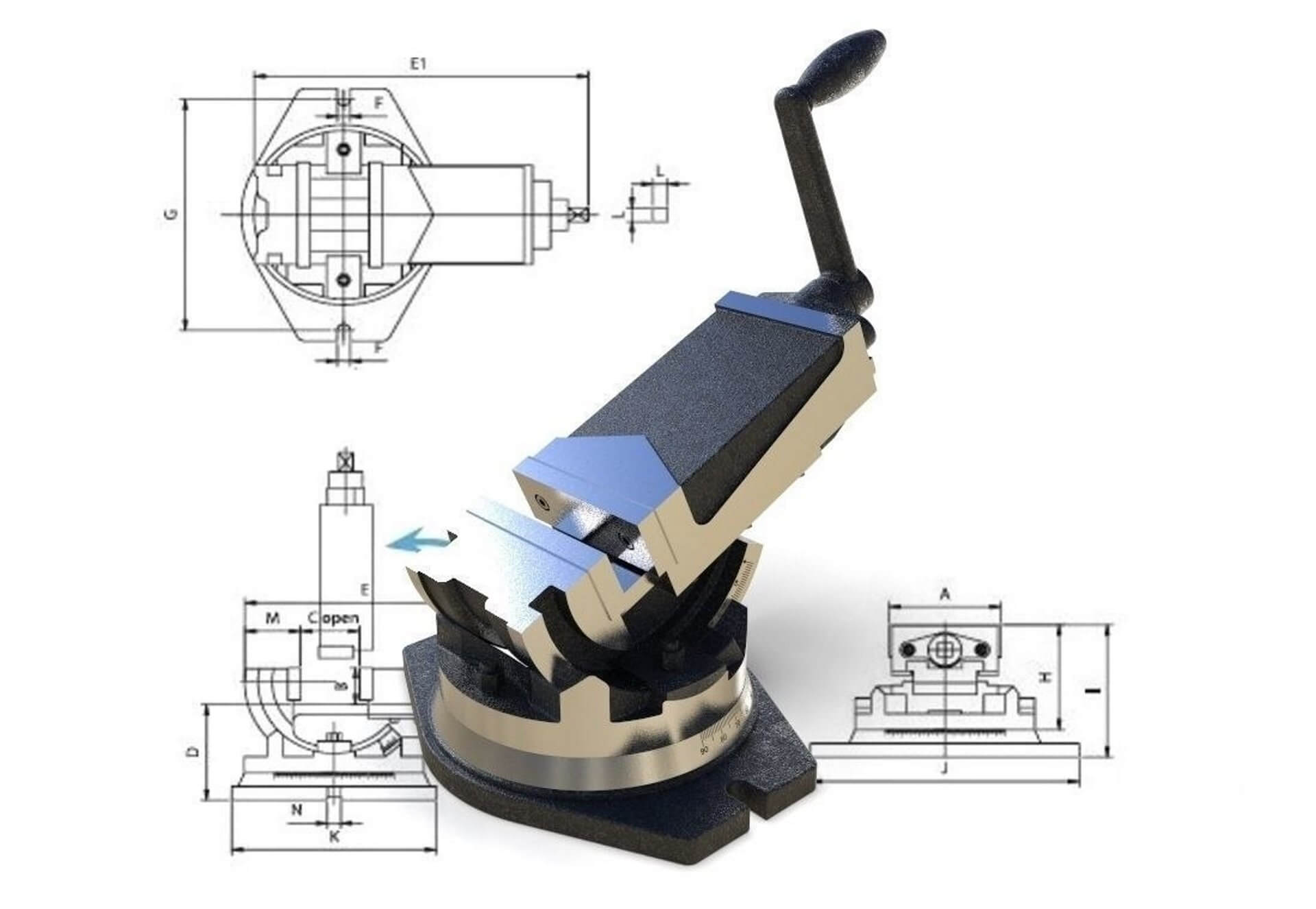Machine Vise - 3D Model by Pictorer