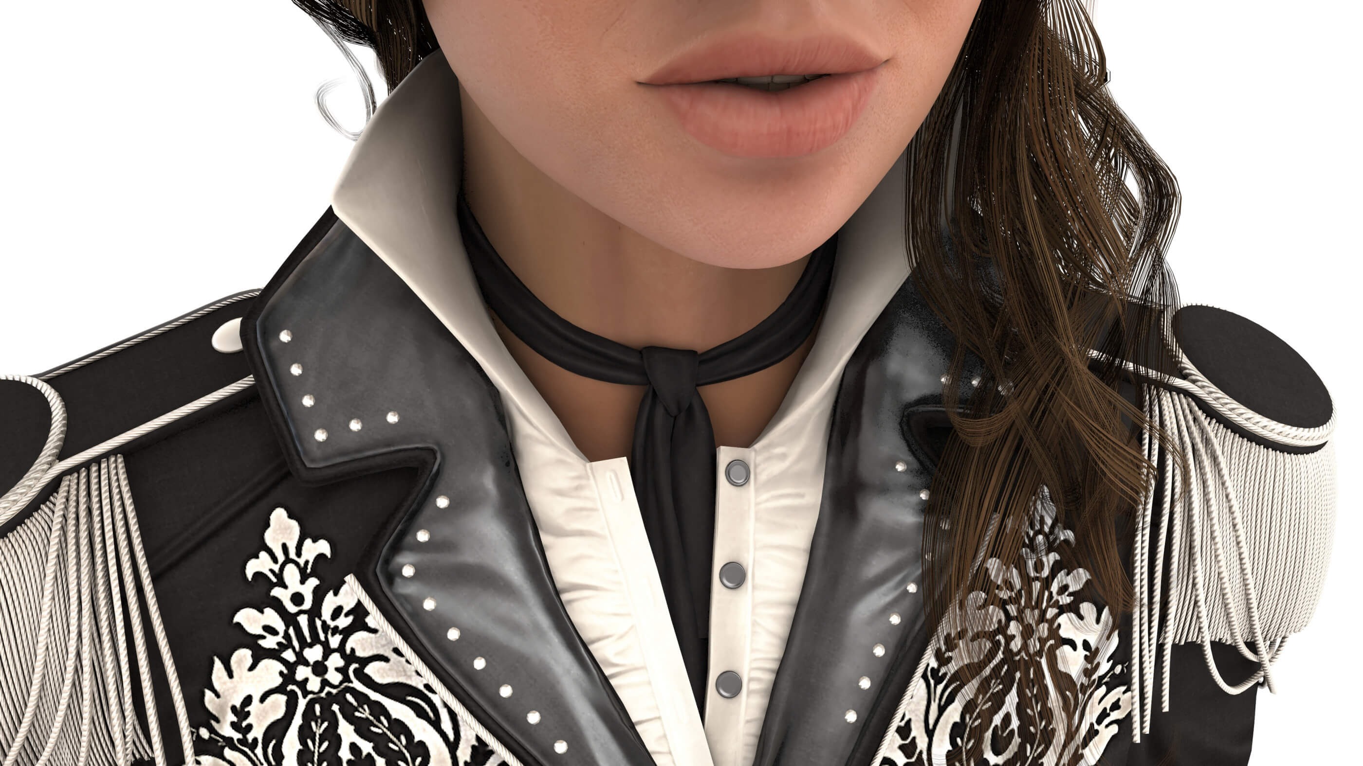 Masked Woman - 3D Model by Pictorer