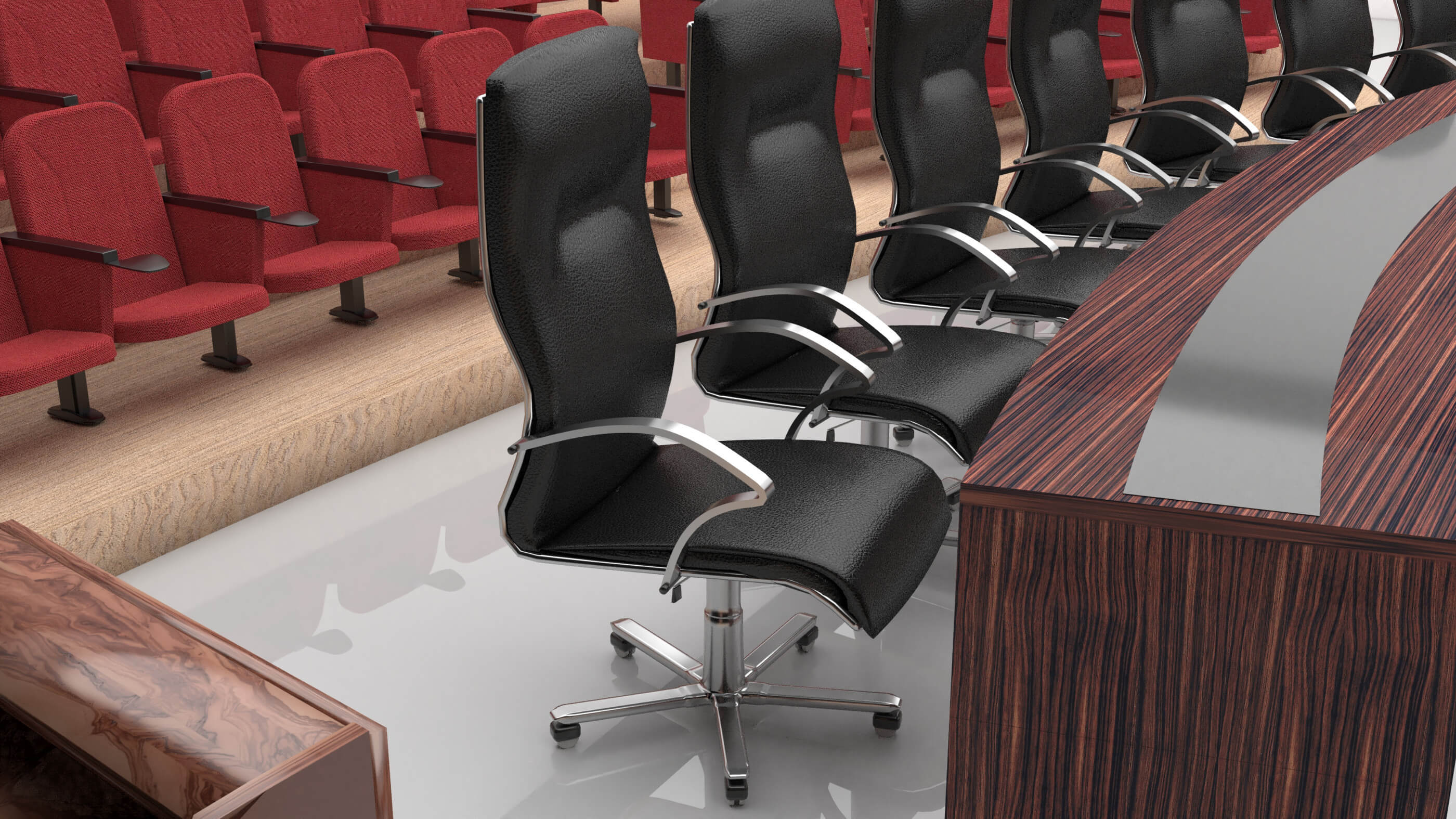 Meeting Saloon and Simultane Room 4K - 3D Model by Pictorer