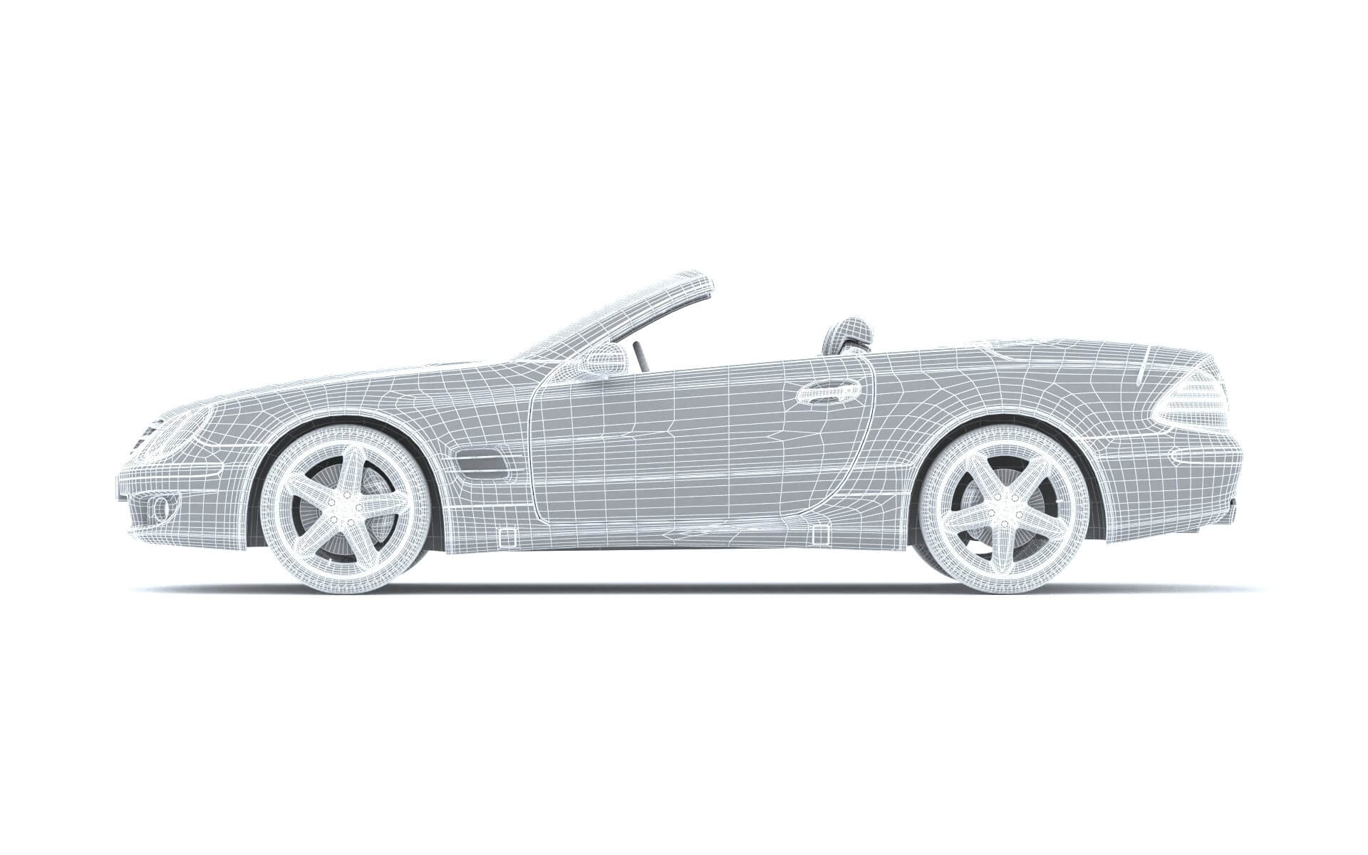 Mercedes - Benz SL 500 3D Model by Pictorer