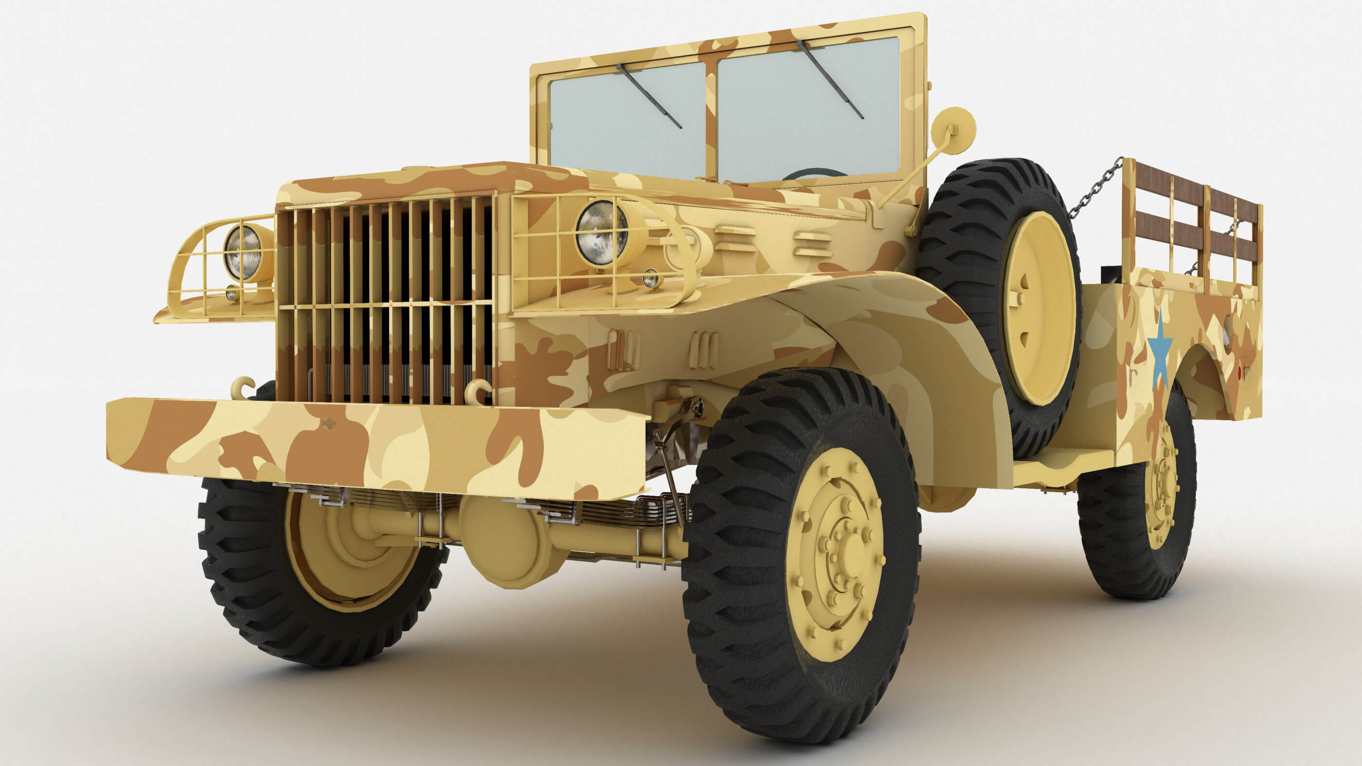 Military Jeep - 3D Model by Pictorer
