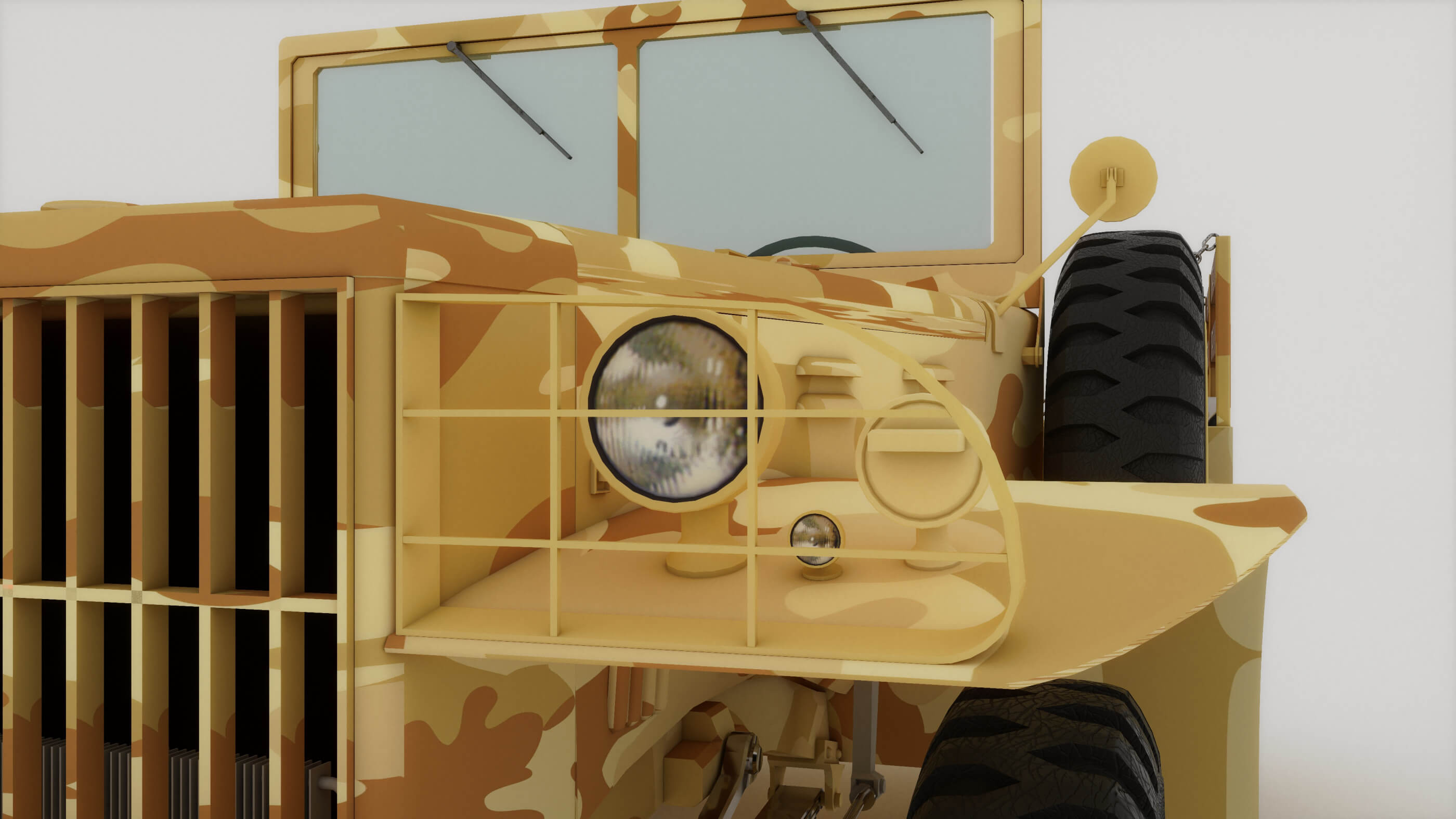 Military Jeep 4K - 3D Model by Pictorer