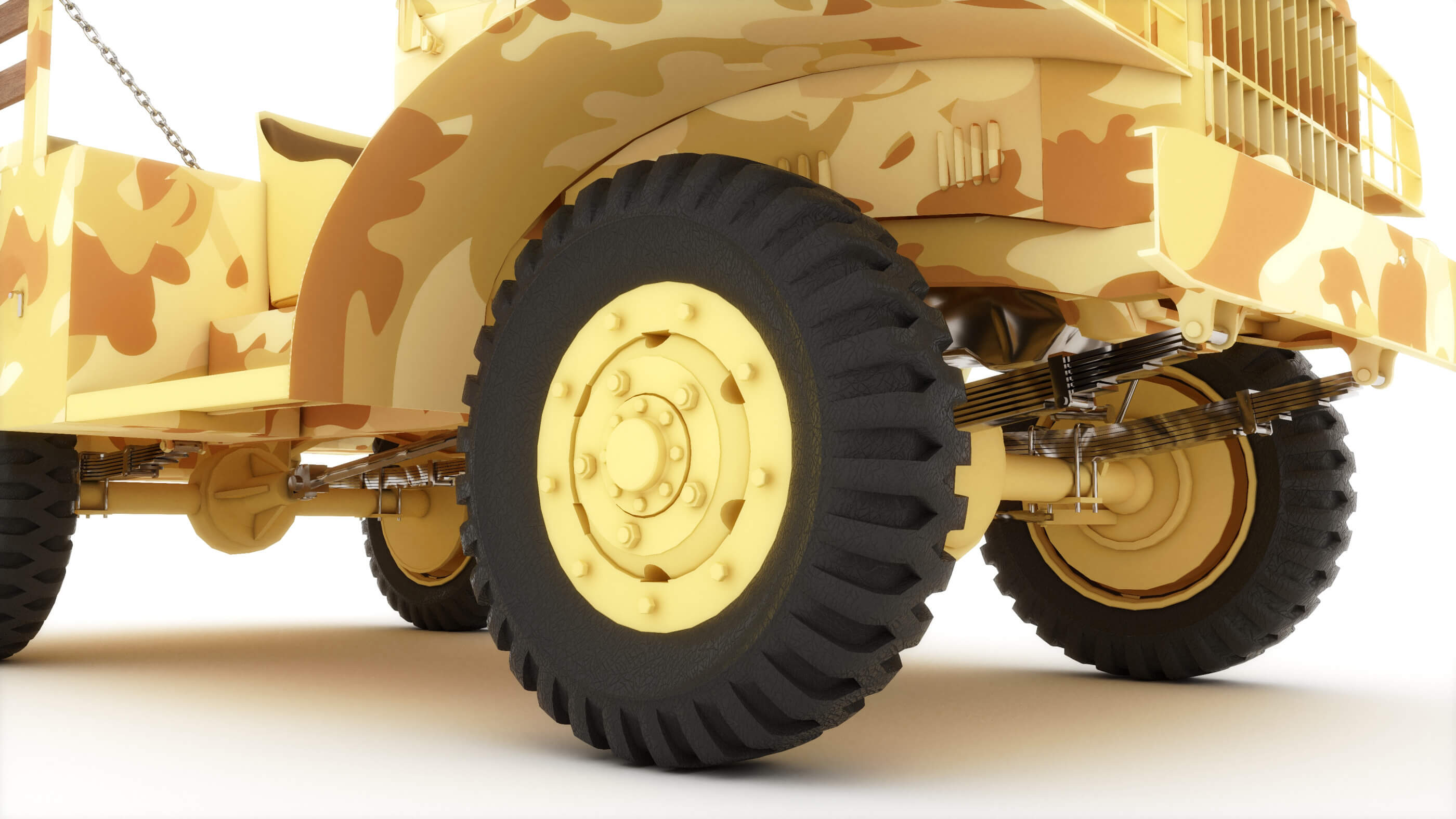 Military Jeep 4K - 3D Model by Pictorer