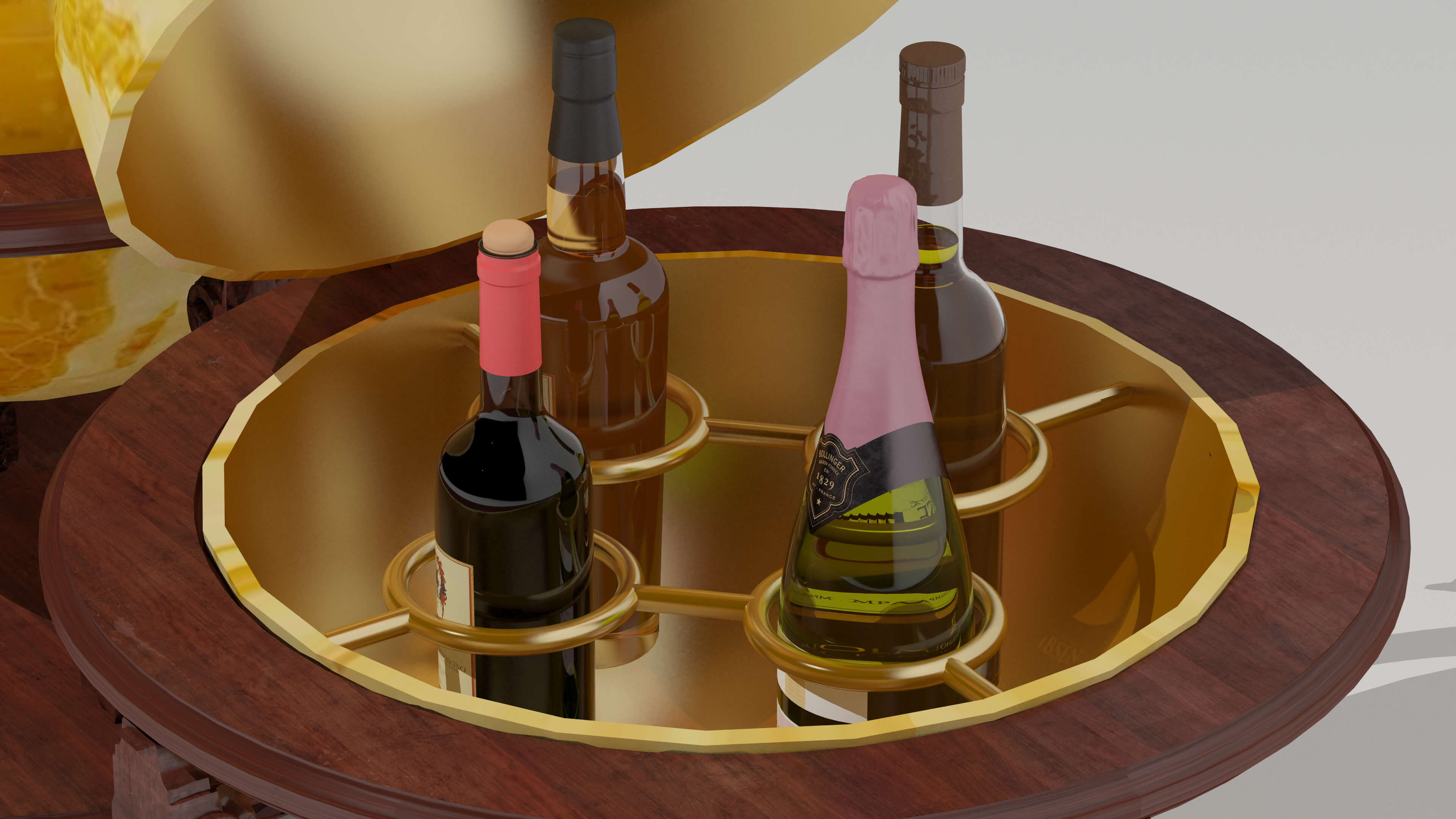 Mini Bar and Drinks 8K - 3D Model by Pictorer