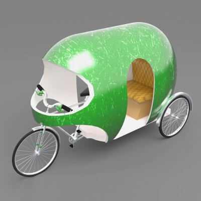 Modern Rickshaw - 3D Model by Pictorer