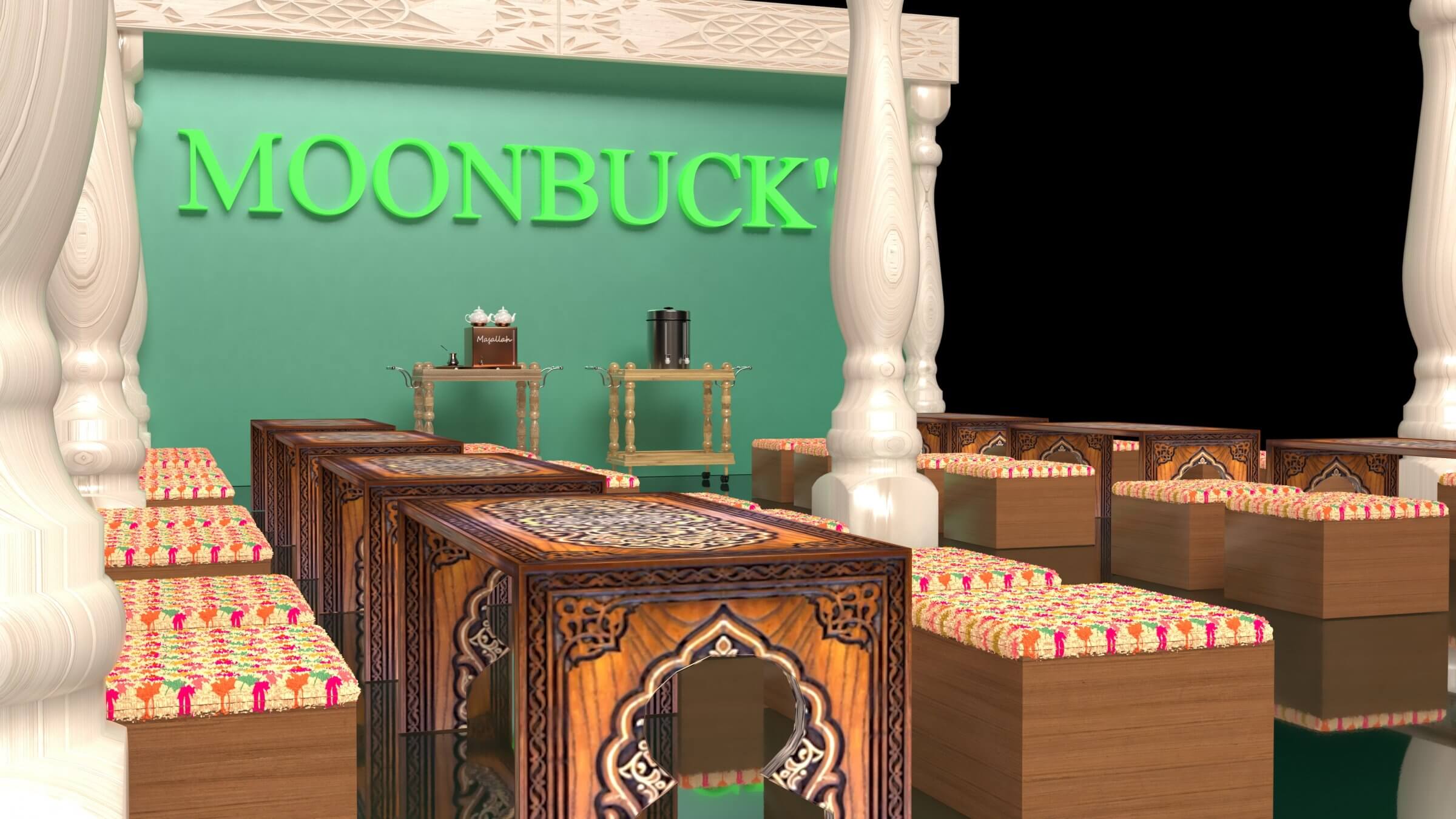 Moonbuck's Cafe House - 3D Model by Pictorer