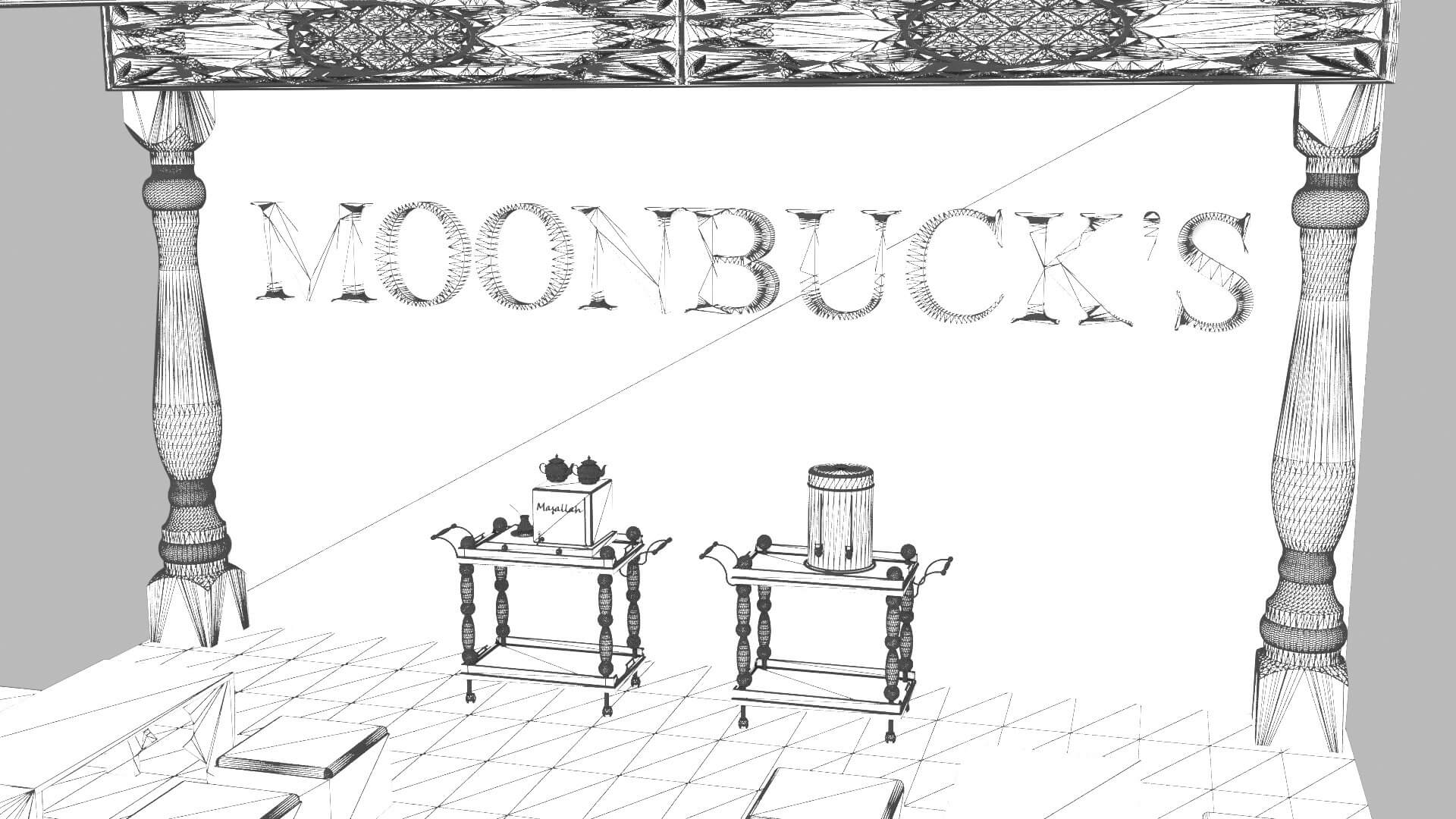 Moonbuck's Cafe House - 3D Model by Pictorer