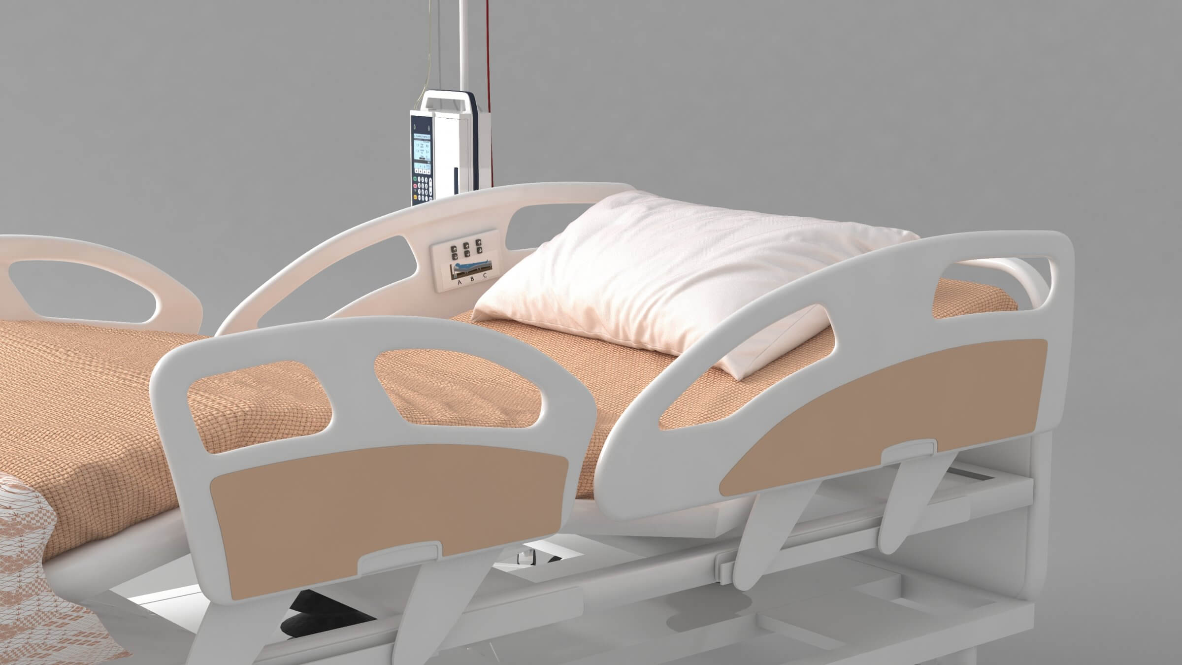 Moveable Operating Bed 4K - 3D Model by Pictorer