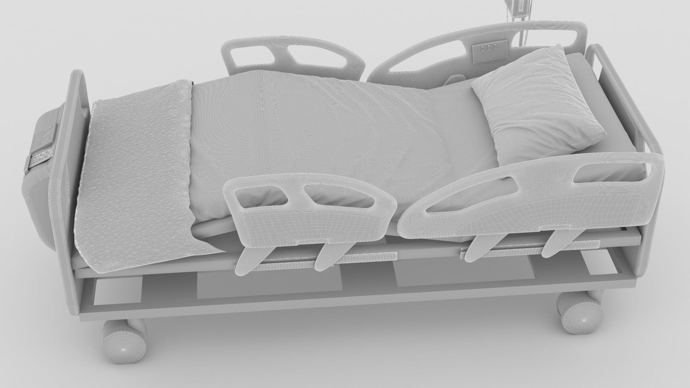 Moveable Operating Bed 4K - 3D Model by Pictorer