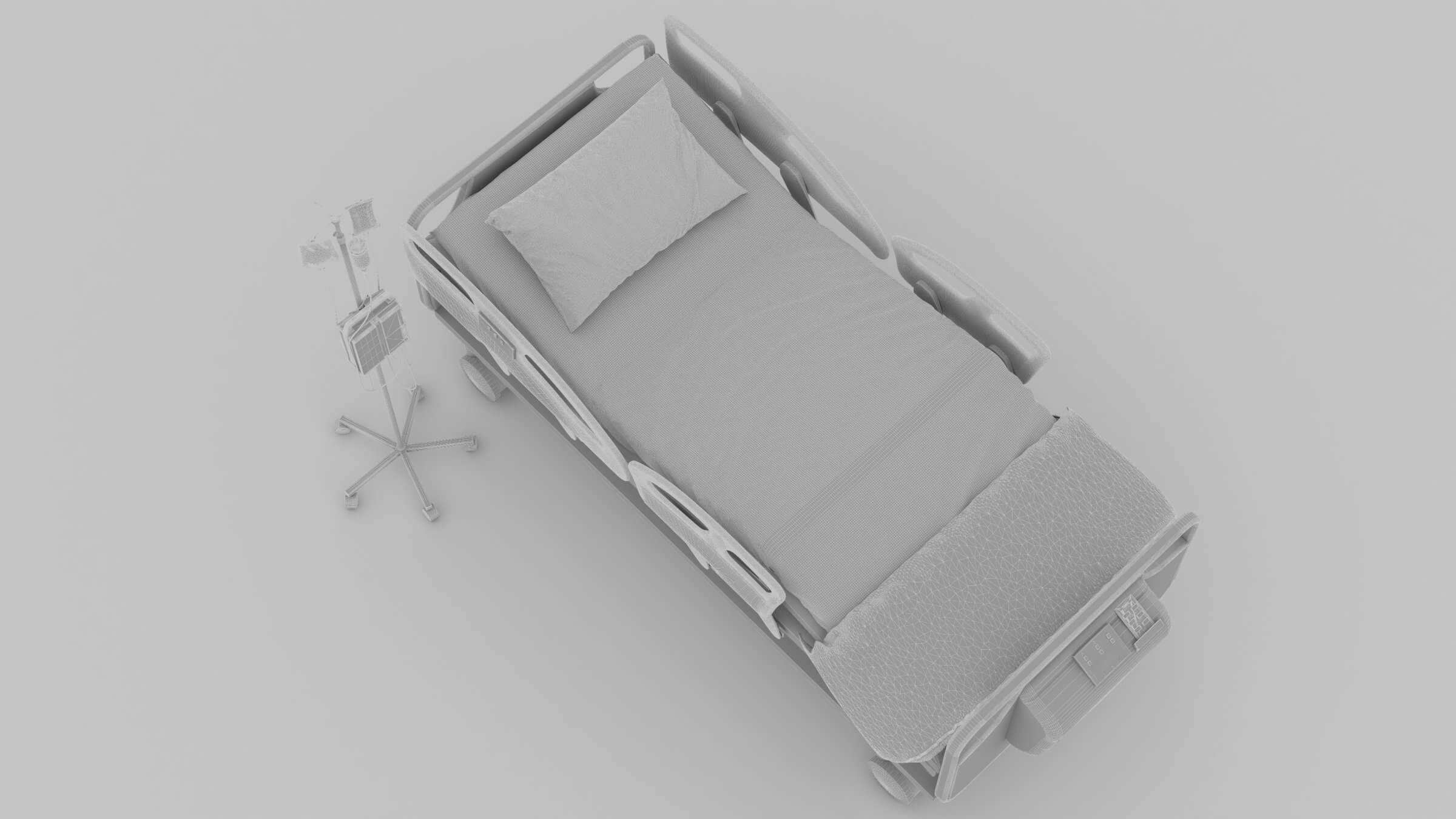 Moveable Operating Bed 4K - 3D Model by Pictorer