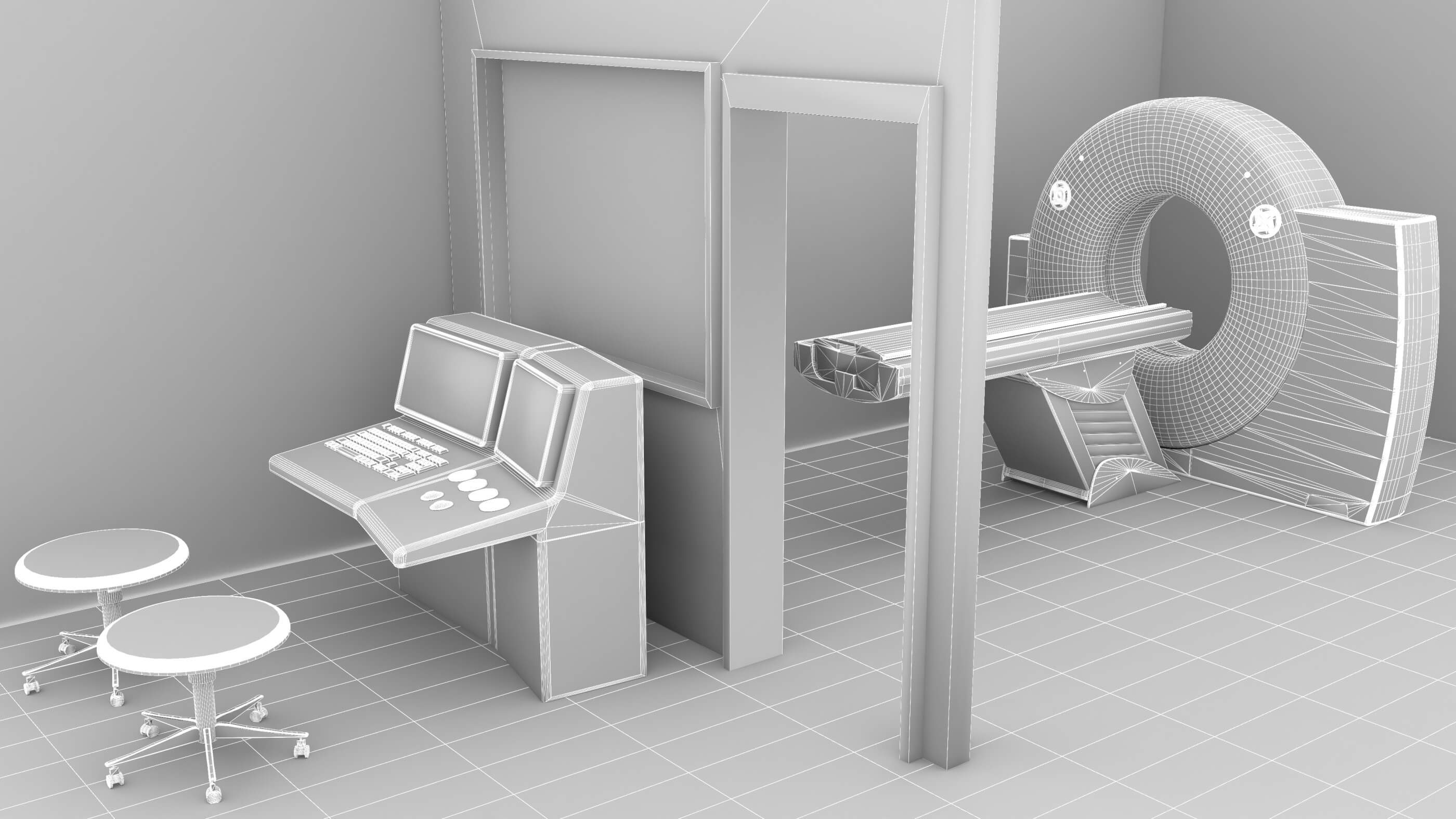 MRI Unit Interior 4K - 3D Model by Pictorer