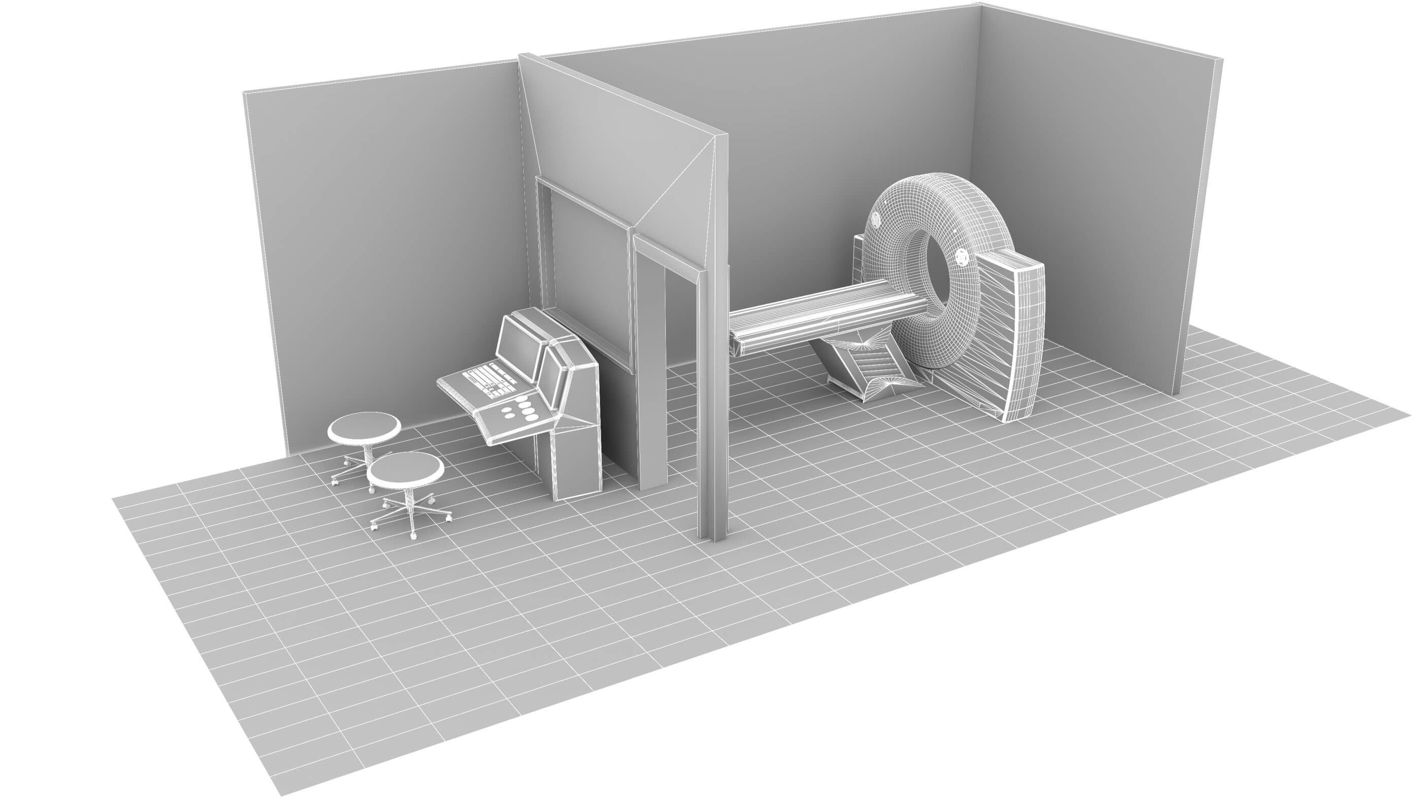 MRI Unit Interior 4K - 3D Model by Pictorer