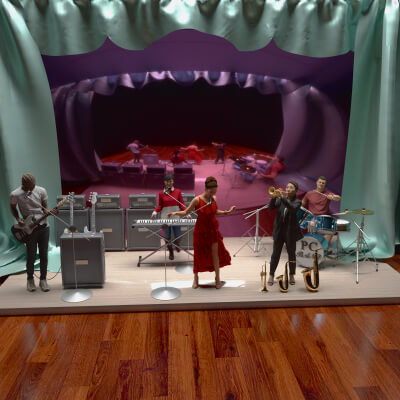 Music Band 4K - 3D Model by Pictorer
