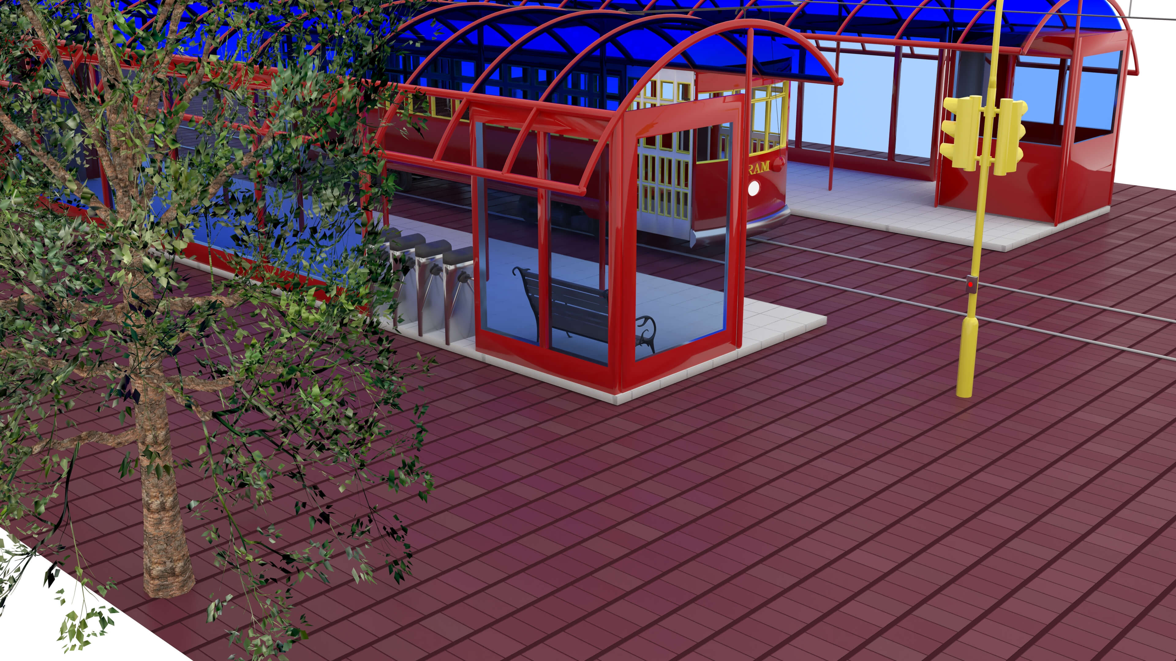 Nostalgic Tram 4K - 3D Model by Pictorer