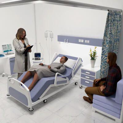 Observation Ward 2 - 3D Model by Pictorer
