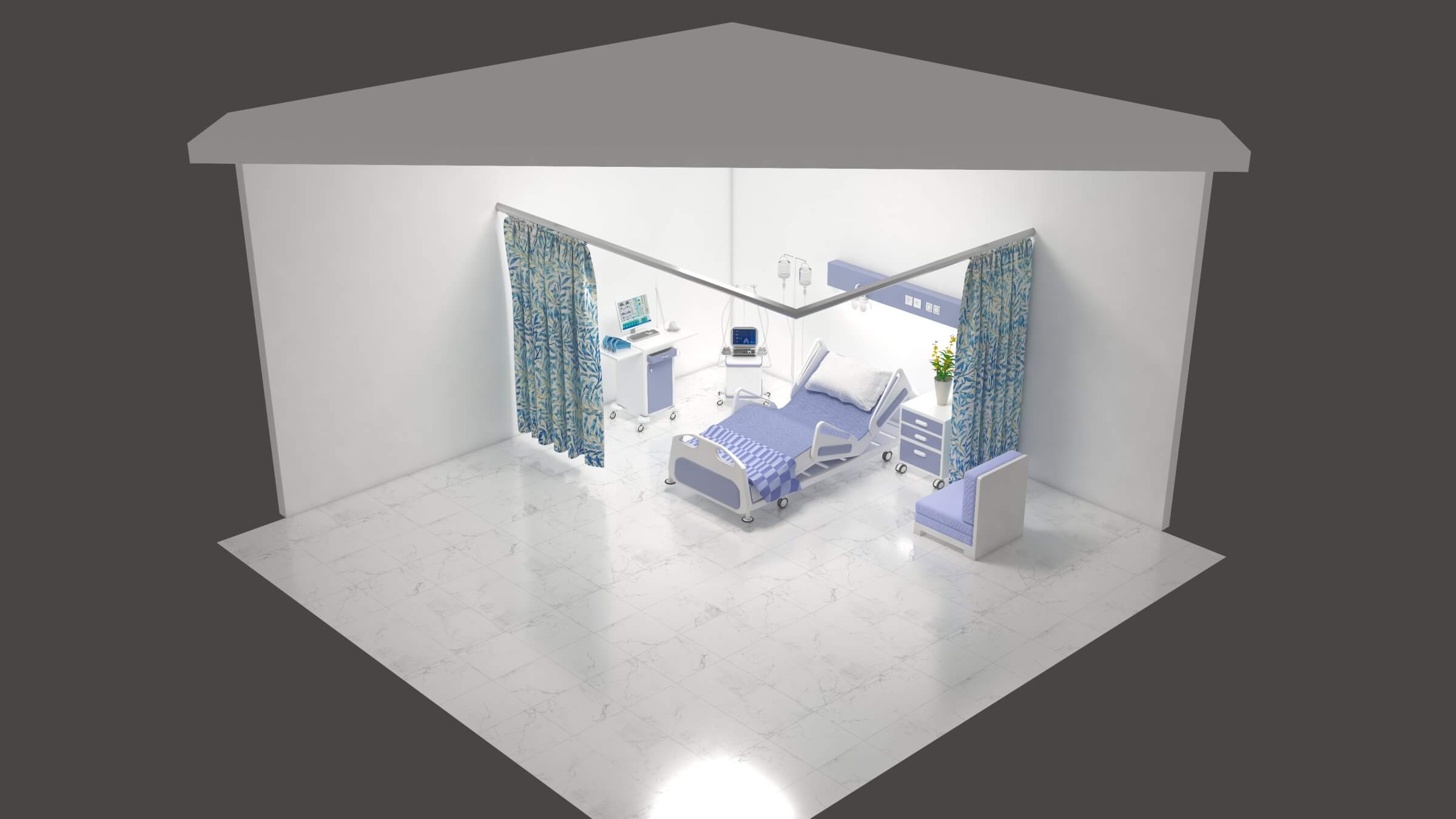 Observation Ward 4K - 3D Model by Pictorer