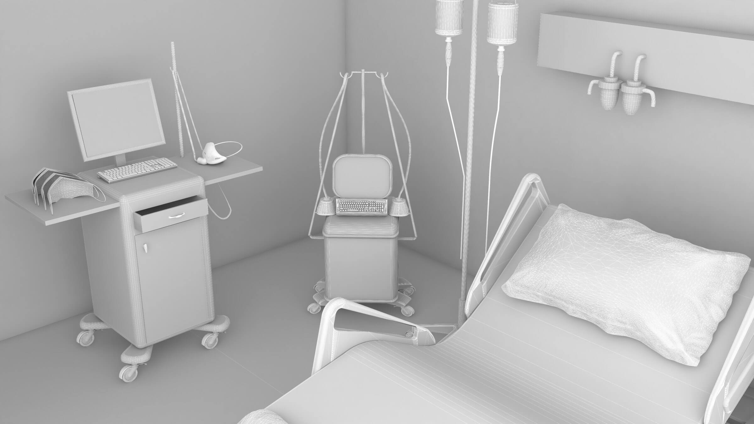 Observation Ward 4K - 3D Model by Pictorer