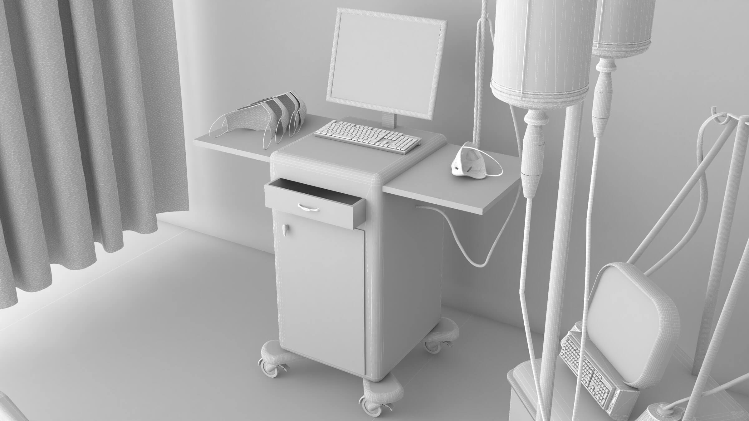 Observation Ward 4K - 3D Model by Pictorer