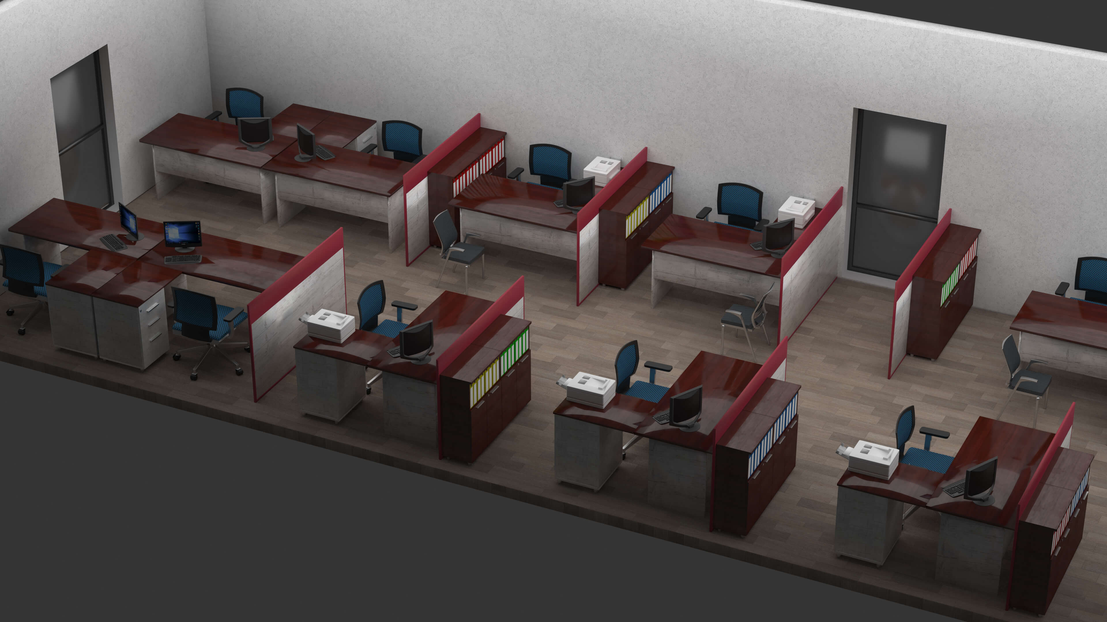 Office Floor 2 - 8K 3D Model by Pictorer