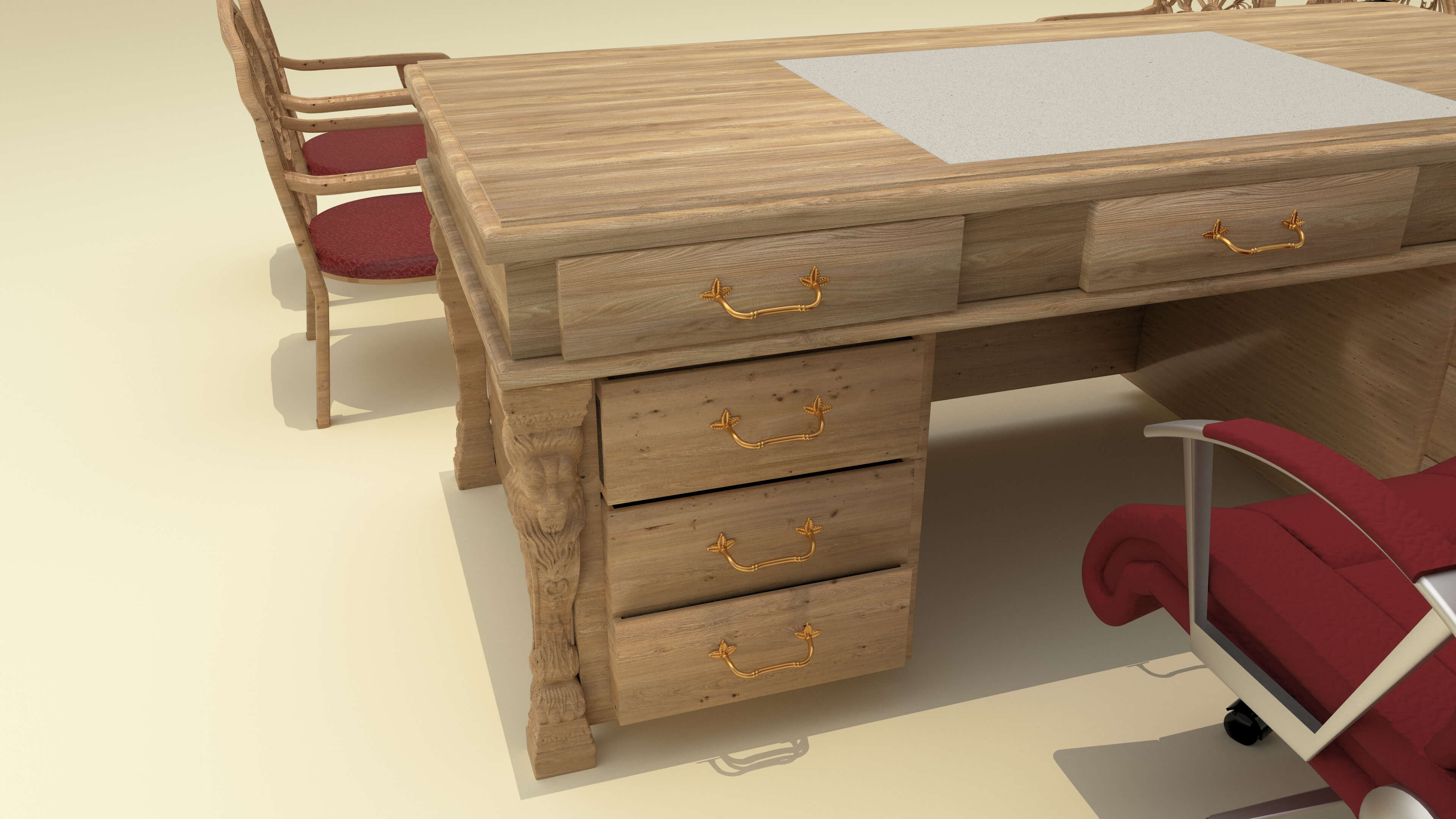 Office Room Set - 3D Model by Pictorer