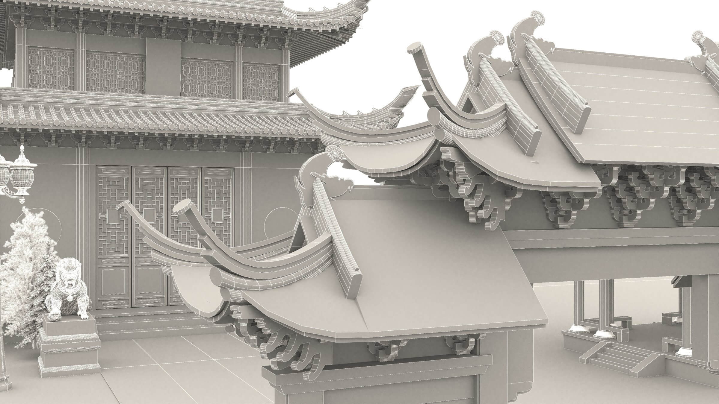 Pagoda Temple - 3D Model by Pictorer