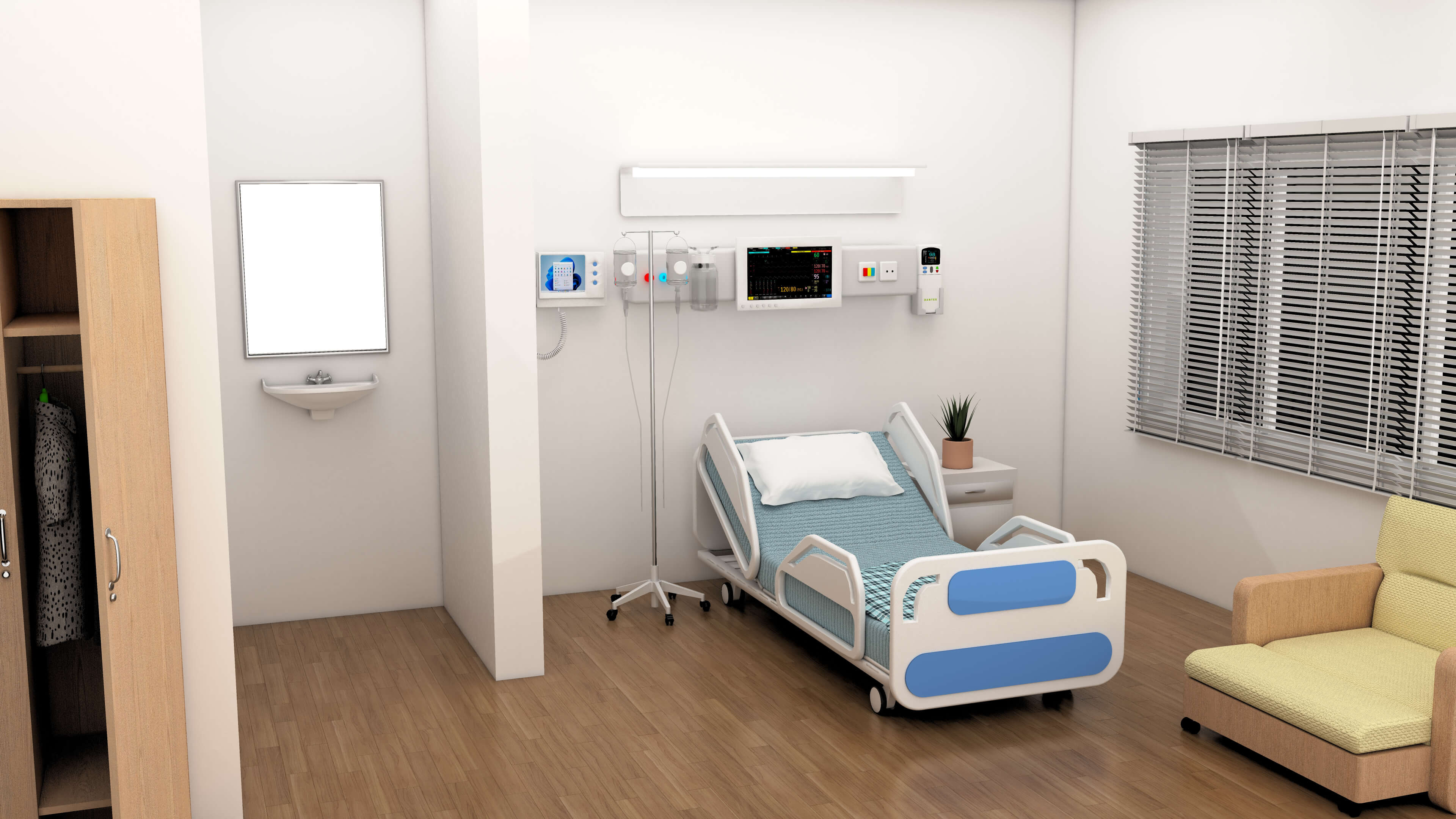 Patient Room - 3D Model by Pictorer
