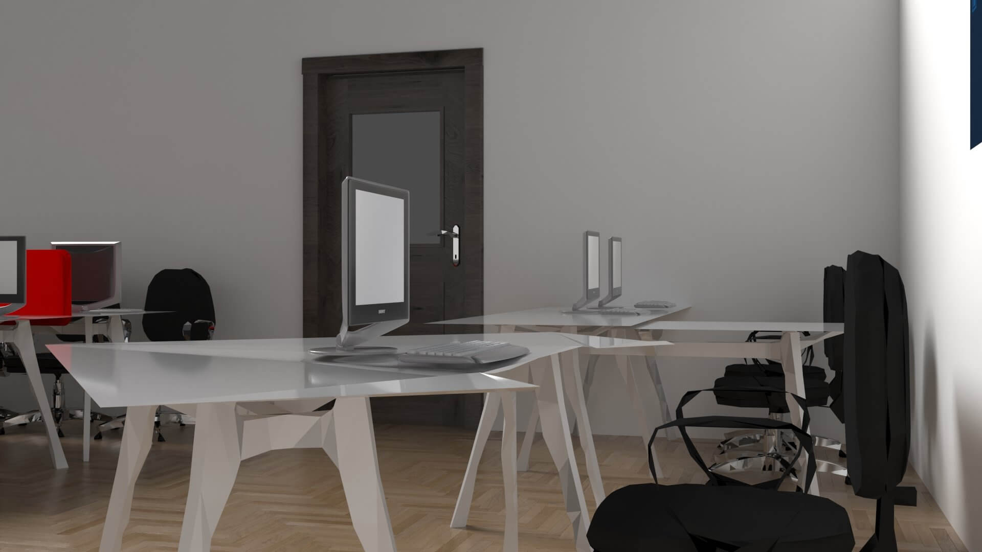 PC Training Classroom - 3D Model by Pictorer