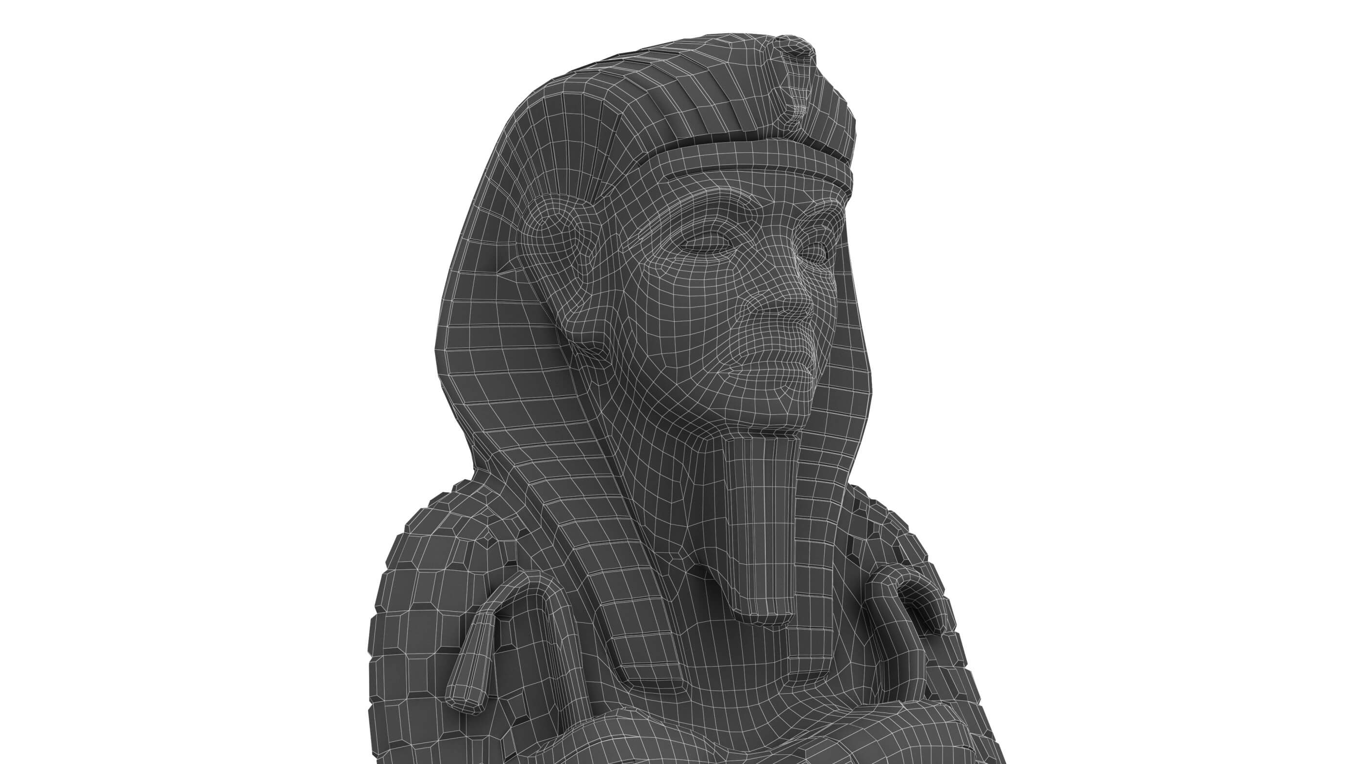 Pharaoh Sarcophagus 4K - 3D Model by Pictorer