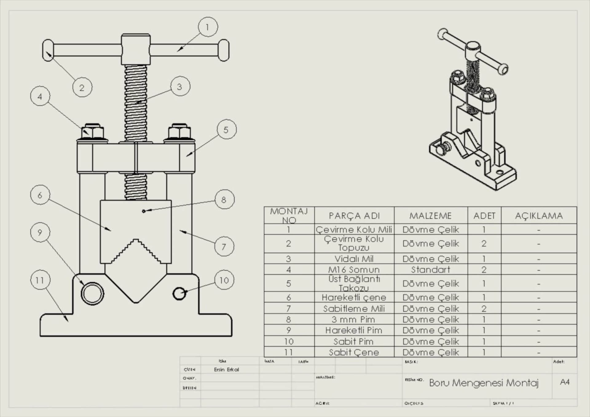 Industrial Pipe Vise - 3D Model by Pictorer