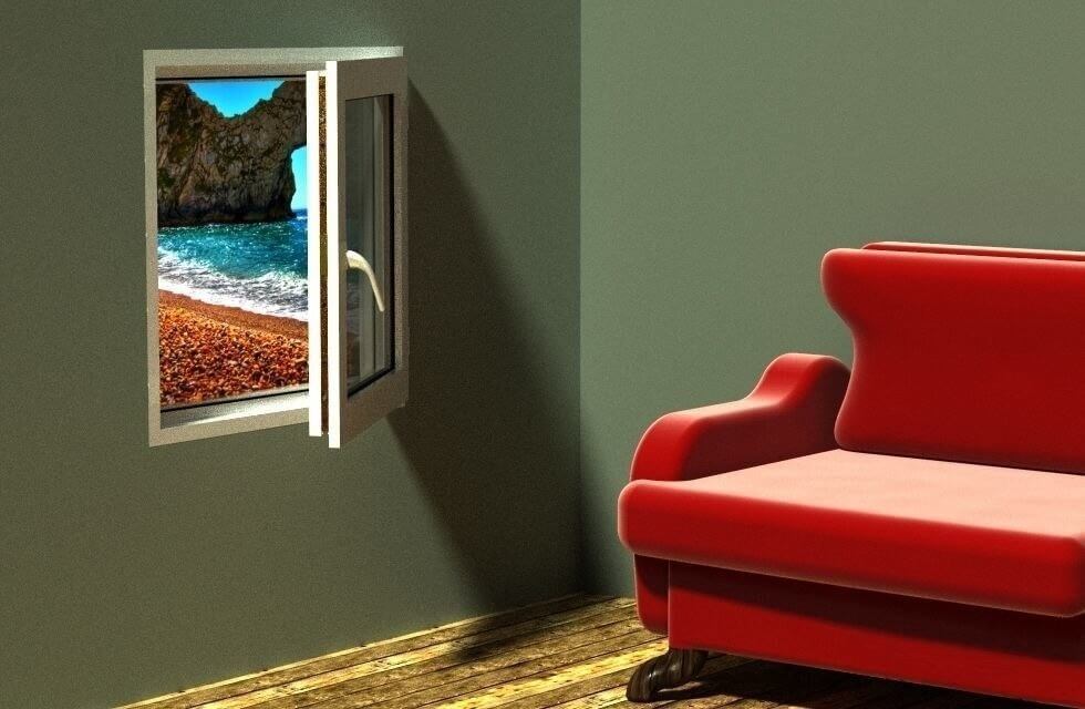 PVC House Window - 3D Model by Pictorer