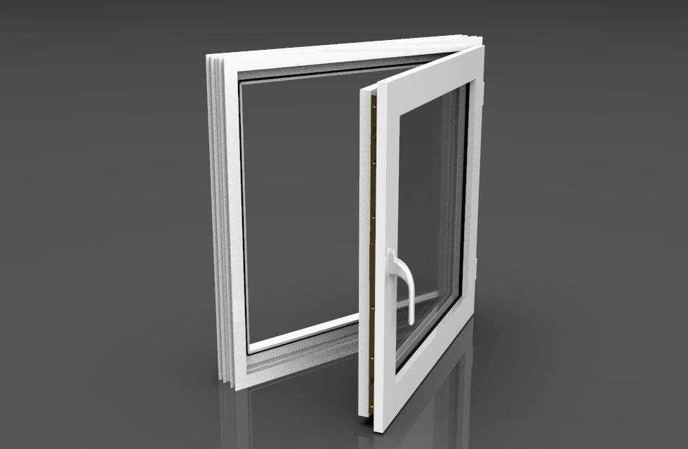 PVC House Window - 3D Model by Pictorer