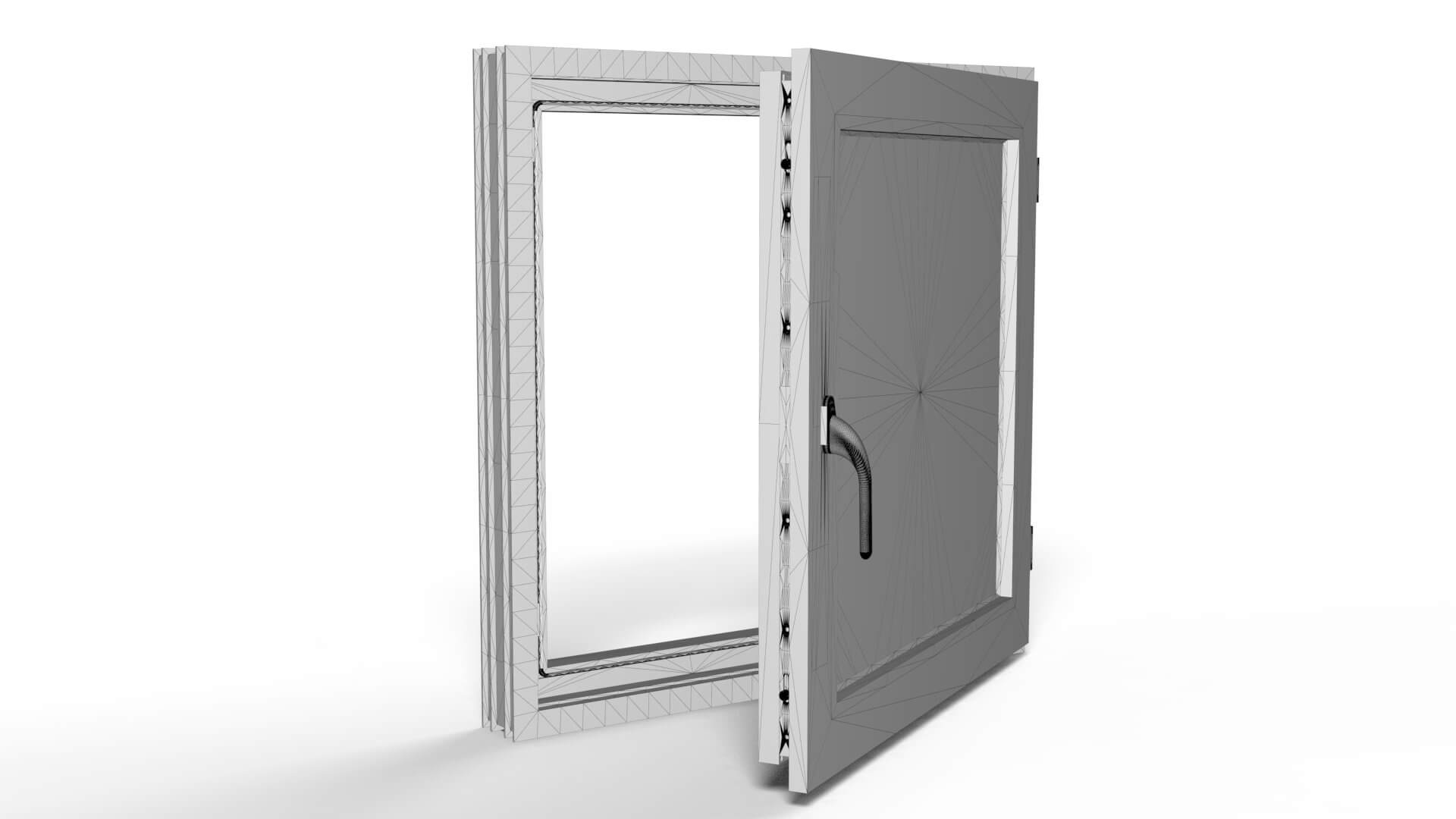 PVC House Window - 3D Model by Pictorer