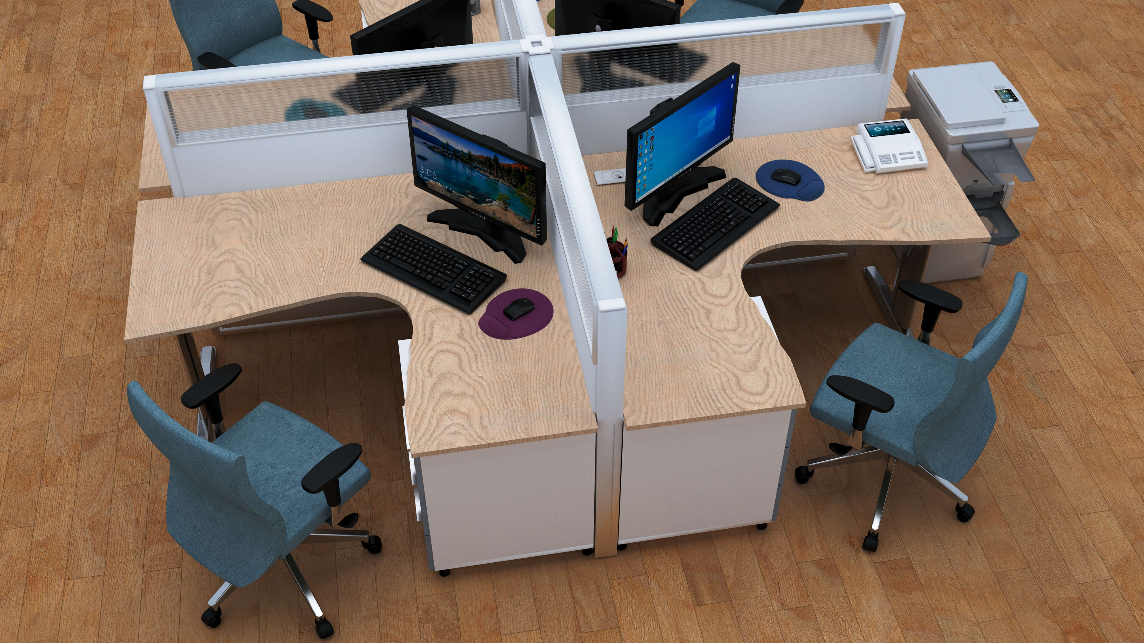 Quad Workstation 8K - 3D Model by Pictorer