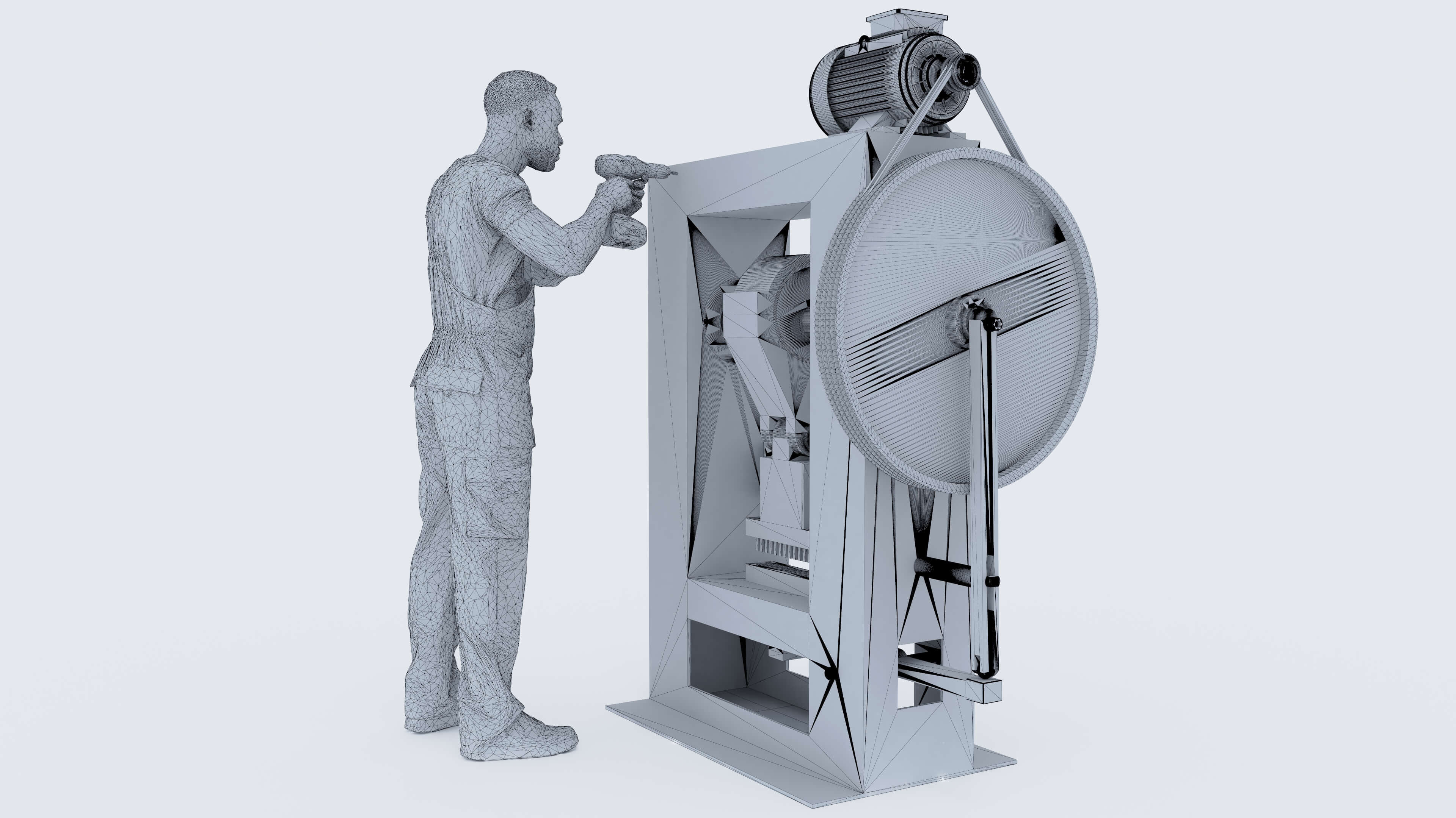 Repairman 4K - 3D Model by Pictorer