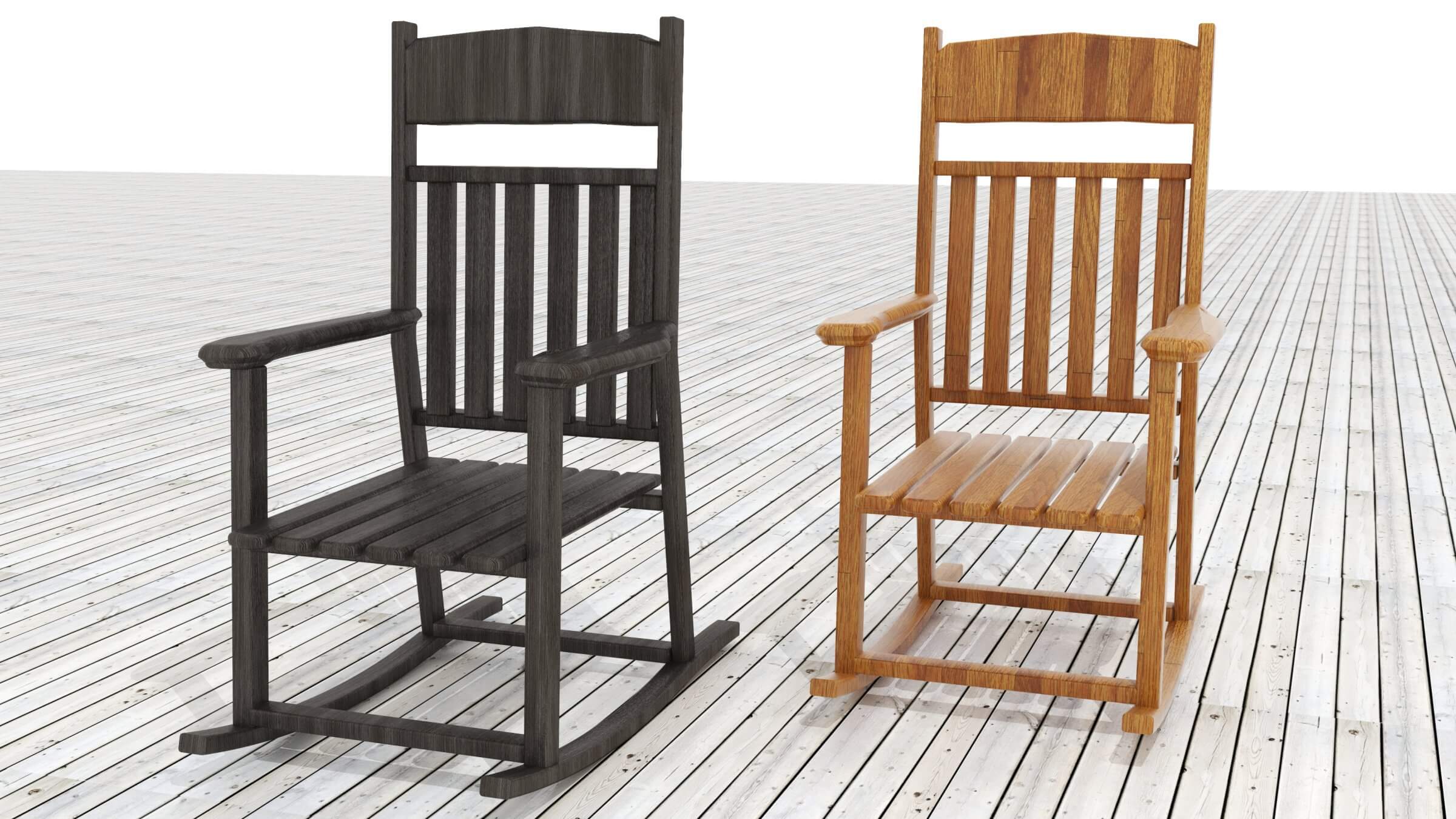 Rocking Chair 4K - 3D Model by Pictorer