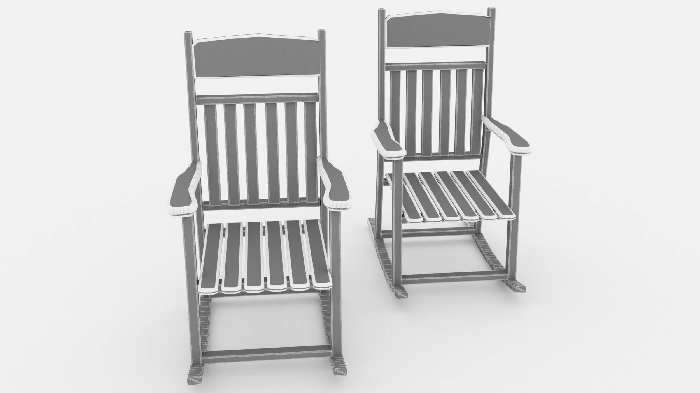 Rocking Chair 4K - 3D Model by Pictorer